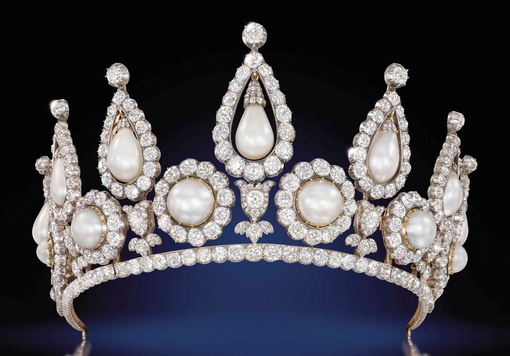 AN HISTORIC PEARL AND DIAMOND TIARA | Christie's
