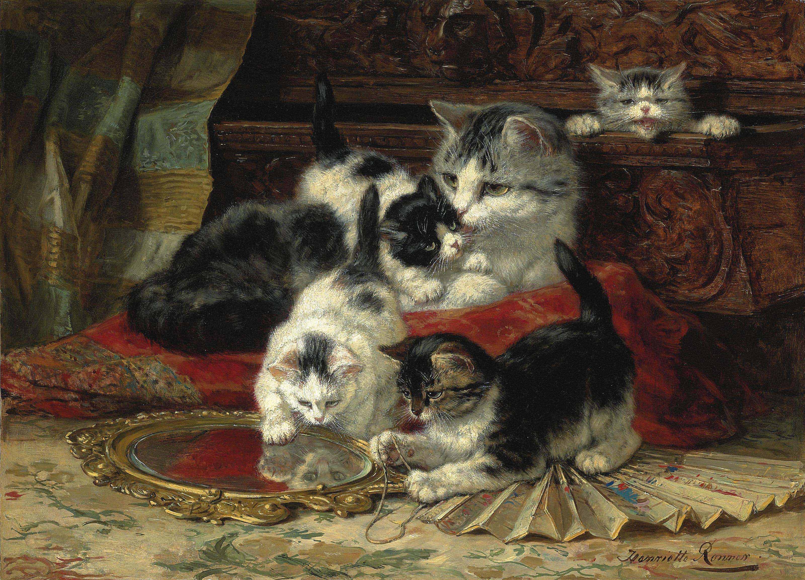 Henriette Ronner-Knip (Dutch, 1821-1909)
