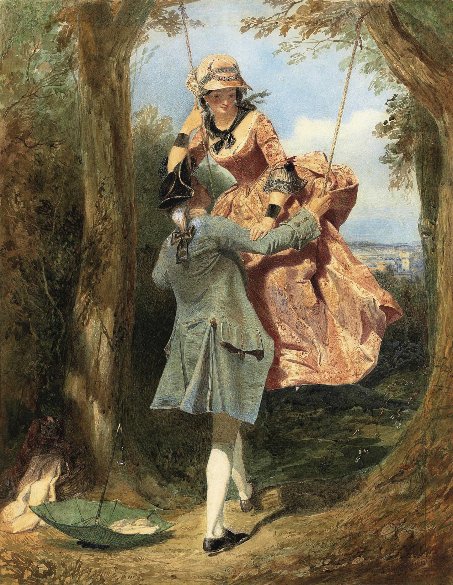 Edward Henry Corbould (1815-1906) , The Swing | Christie's