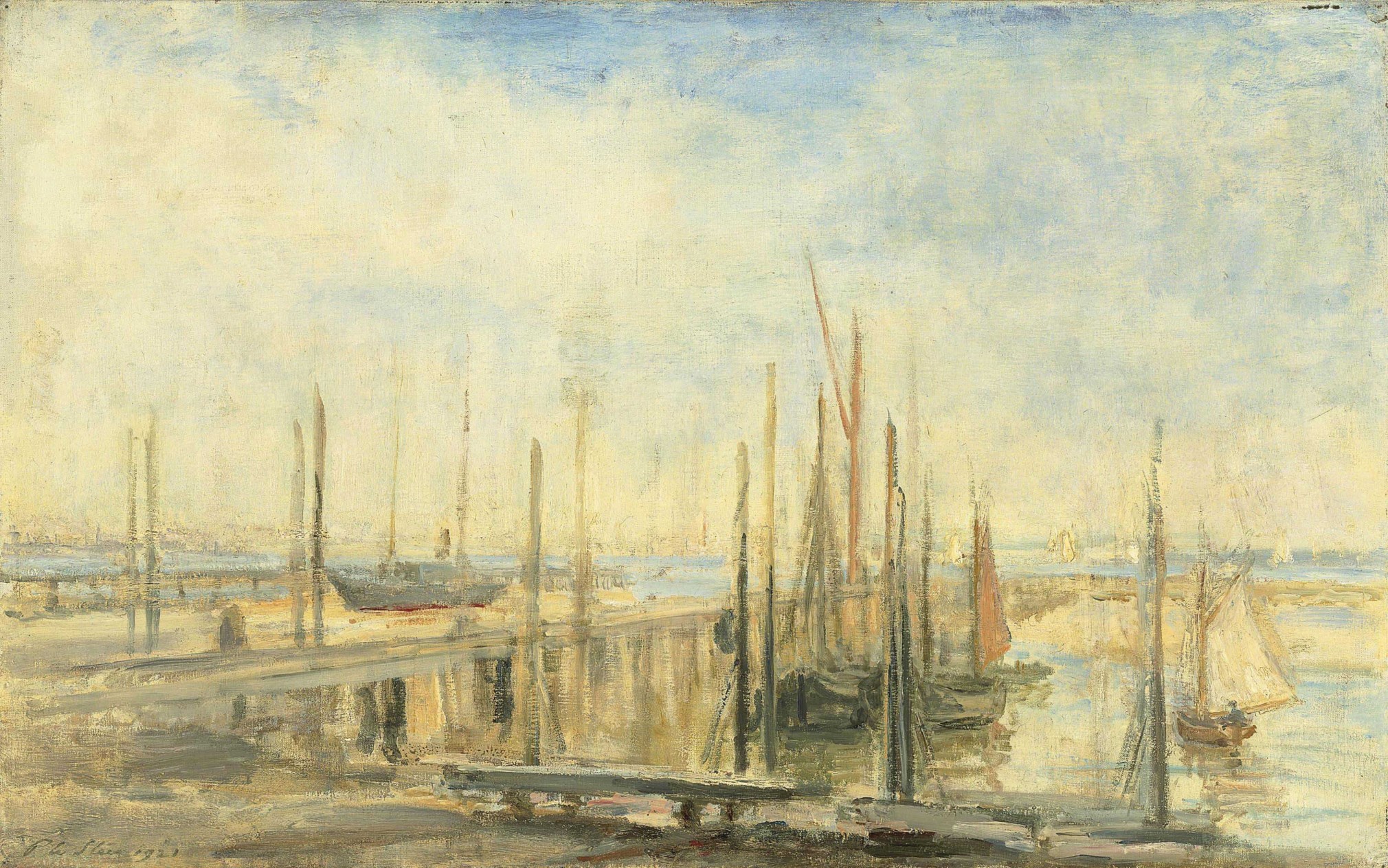 Philip Wilson Steer, O.M. (1860-1942) , Yachts in a Basin | Christie's