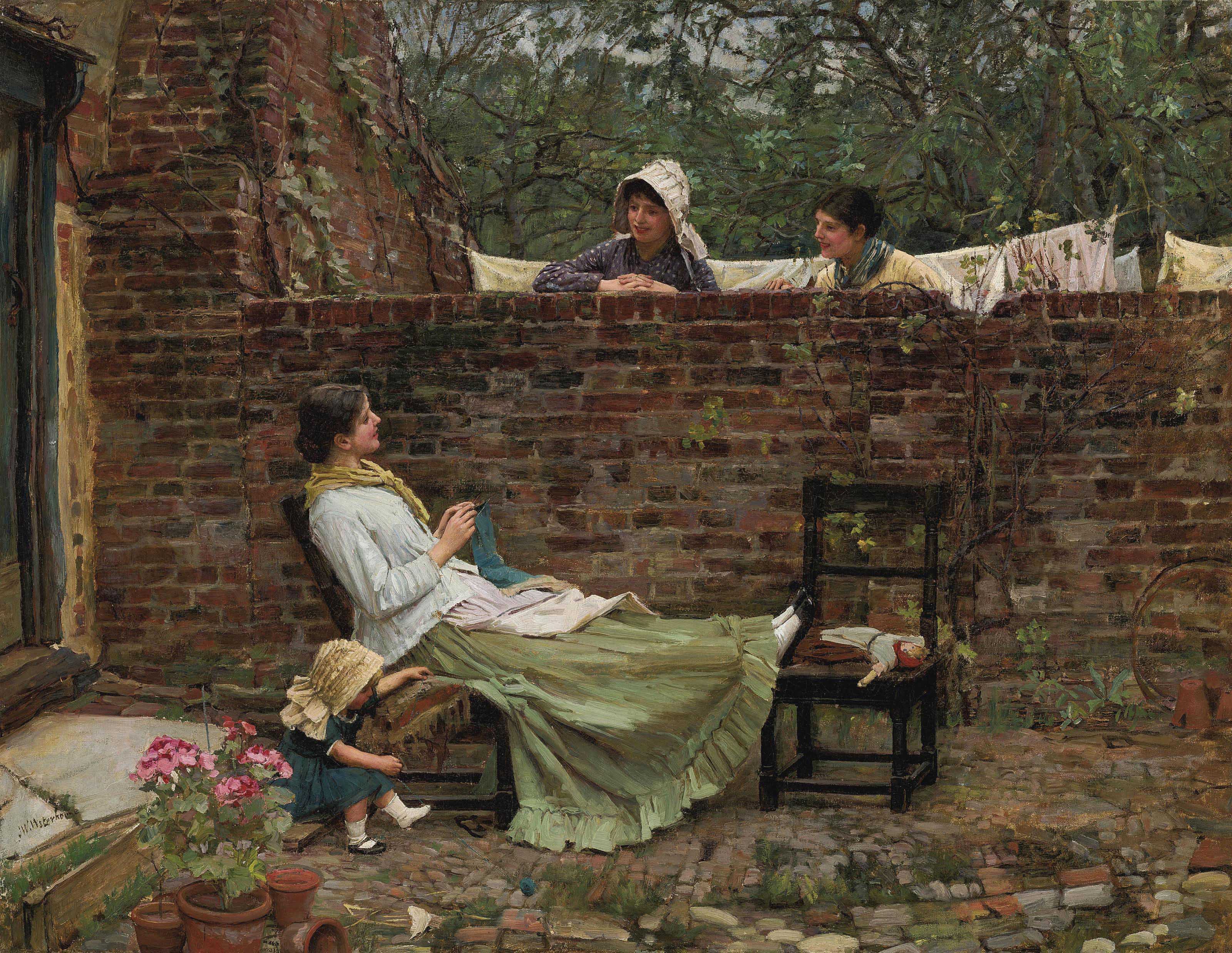 John William Waterhouse, R.A. (1848-1917) , Gossip | Christie's