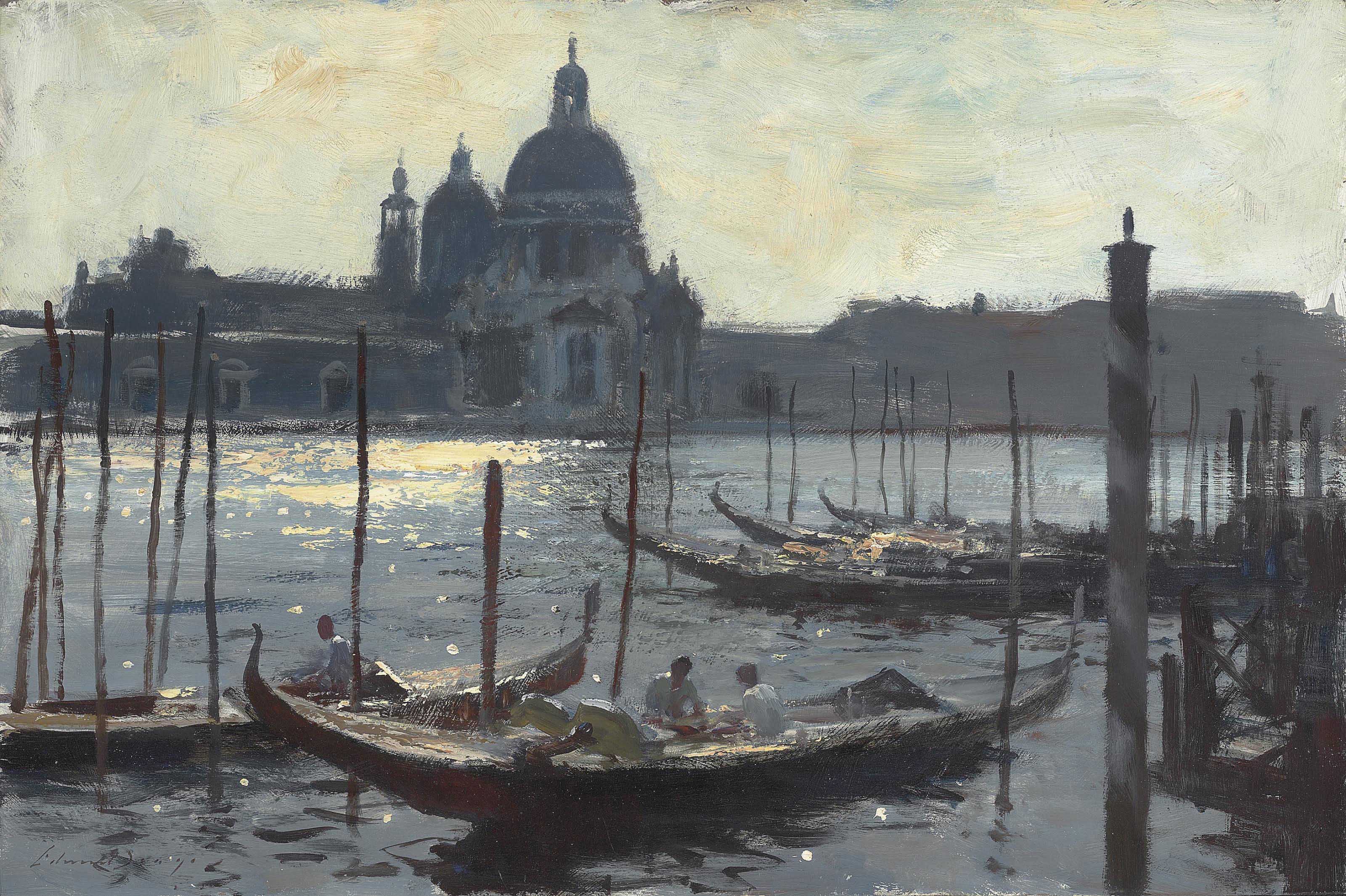 Edward Seago (1910-1974) , Sta Maria della Salute, Venice | Christie's