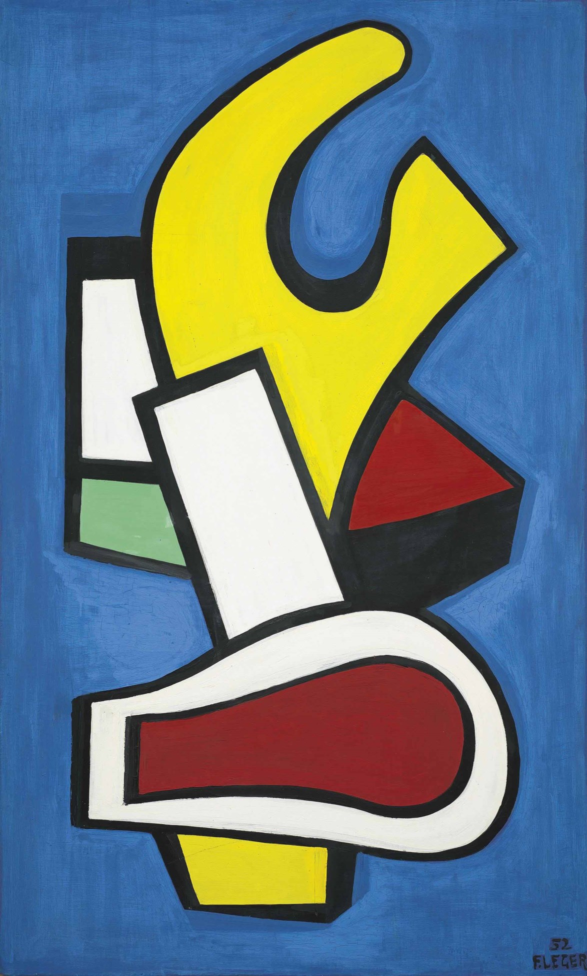 Fernand Léger (1881-1955) , Composition architecturale 'fond bleu ...