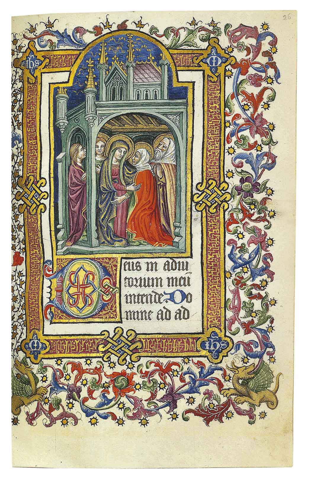 BOOK OF HOURS, use of Rome, in Latin, ILLUMINATED MANUSCRIPT ON VELLUM ...