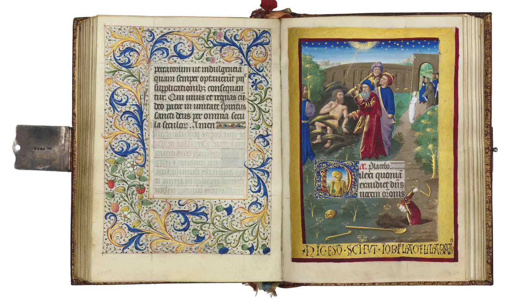 THE PECKOVER HOURS, use of Rome, in Latin and French, ILLUMINATED ...