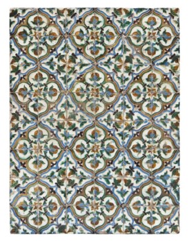 A SPANISH ARISTA TILE PANEL , MID-16TH CENTURY, PROBABLY TOLEDO ...