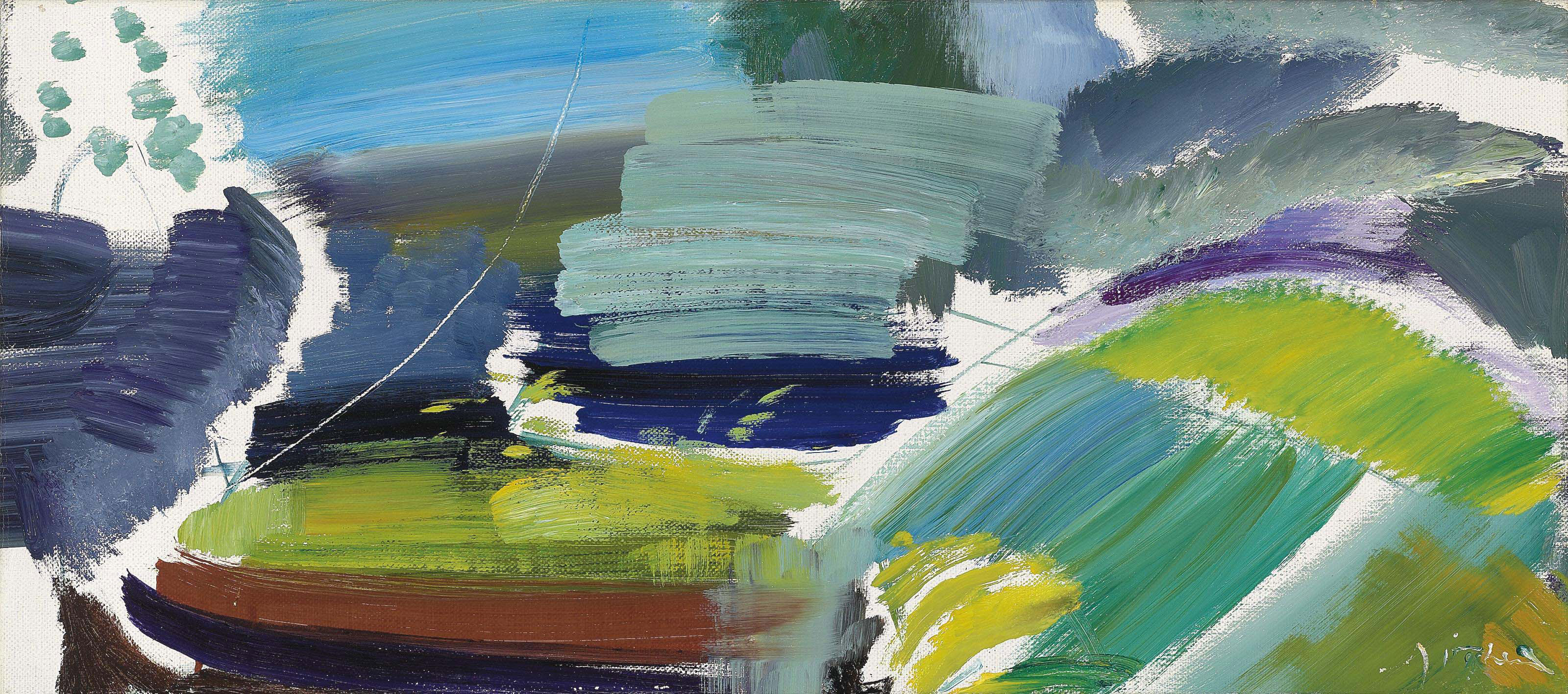 Ivon Hitchens (1893-1979) , Canoe Waiting | Christie's