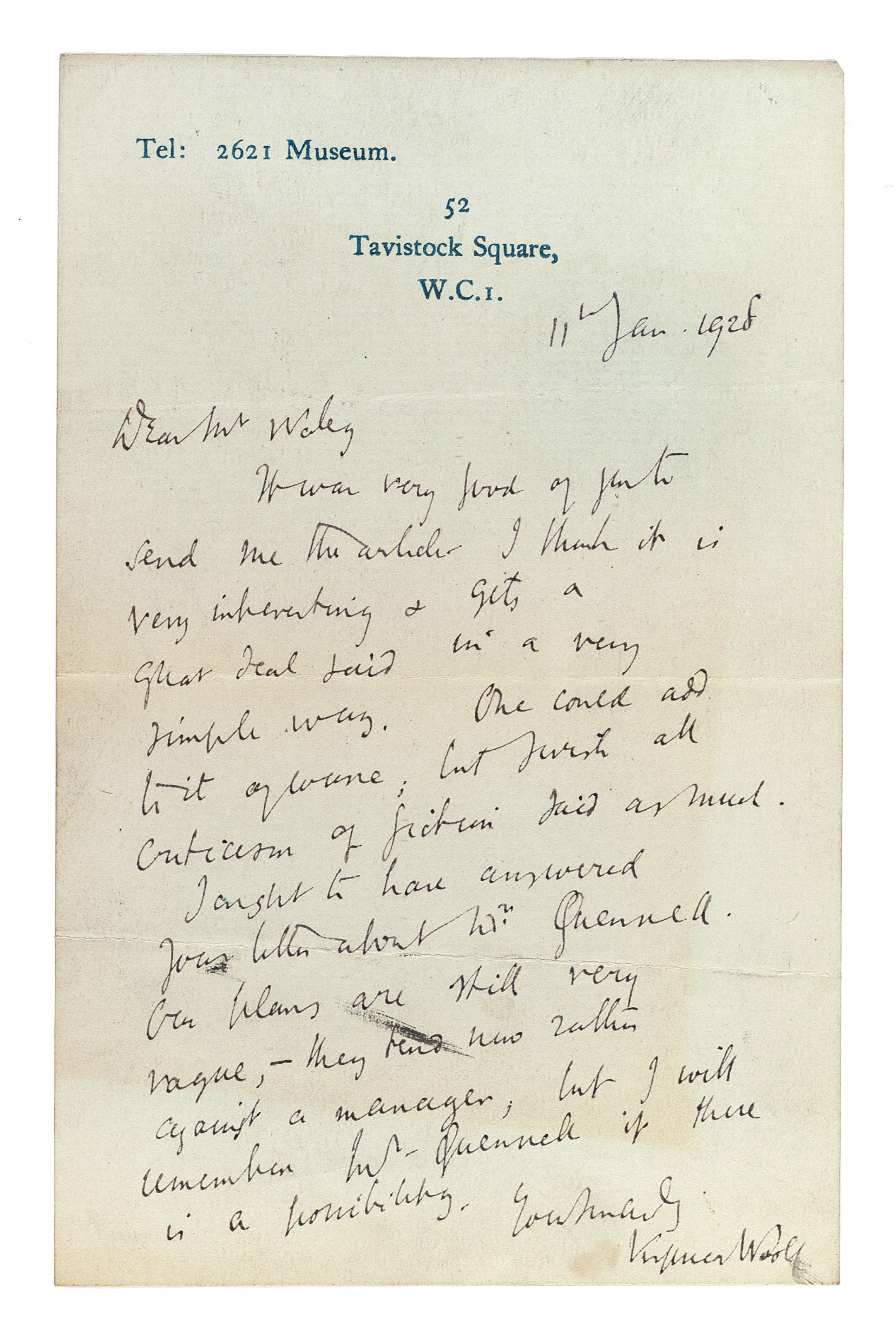 BLOOMSBURY GROUP. Collection of letters to Arthur Waley and Beryl de ...