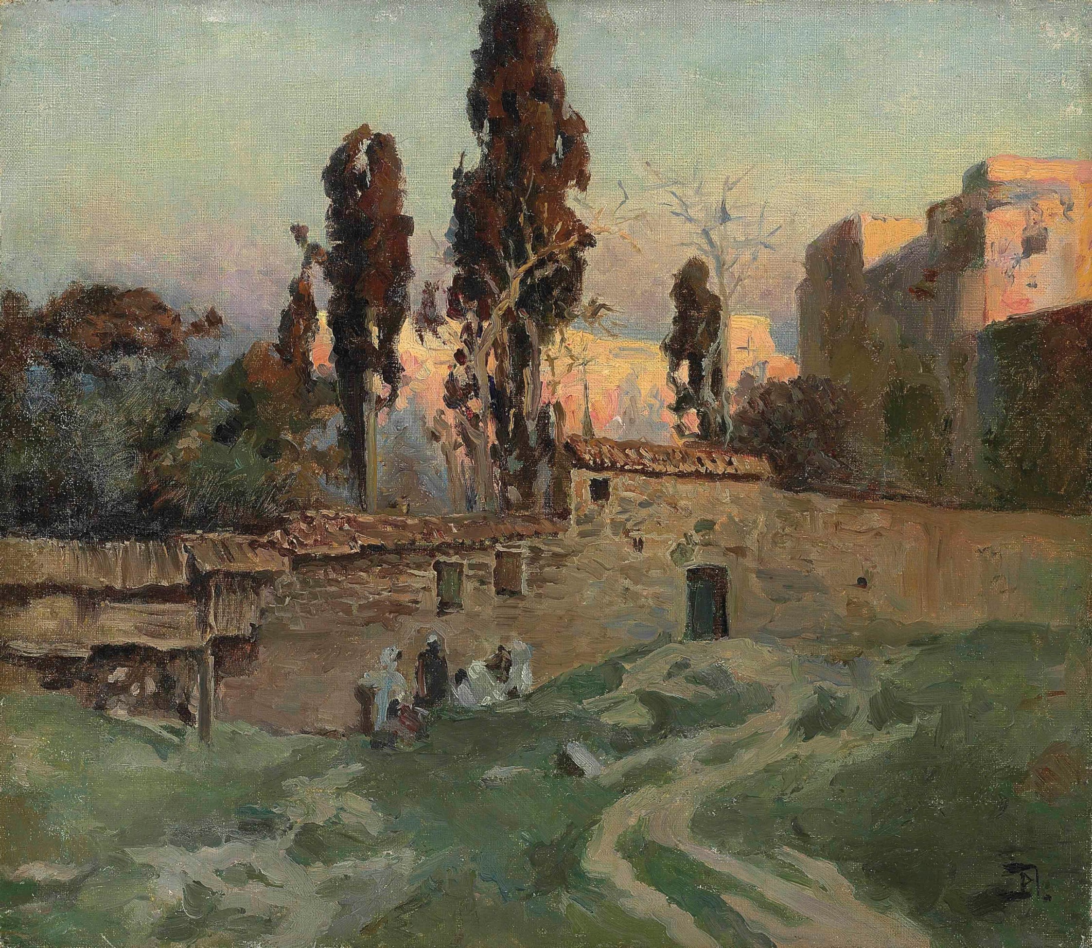 Vasilii Polenov (1844-1927) , The garden of Eski Saray in ...