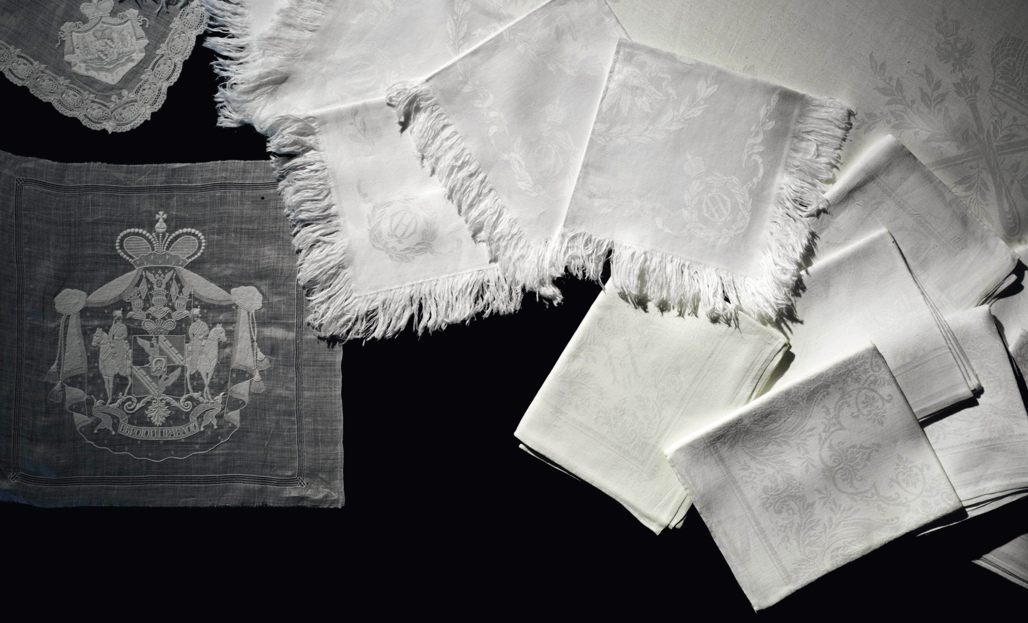 A GROUP OF IMPERIAL TABLE LINENS , RUSSIA, 19TH/20TH CENTURY | Christie's