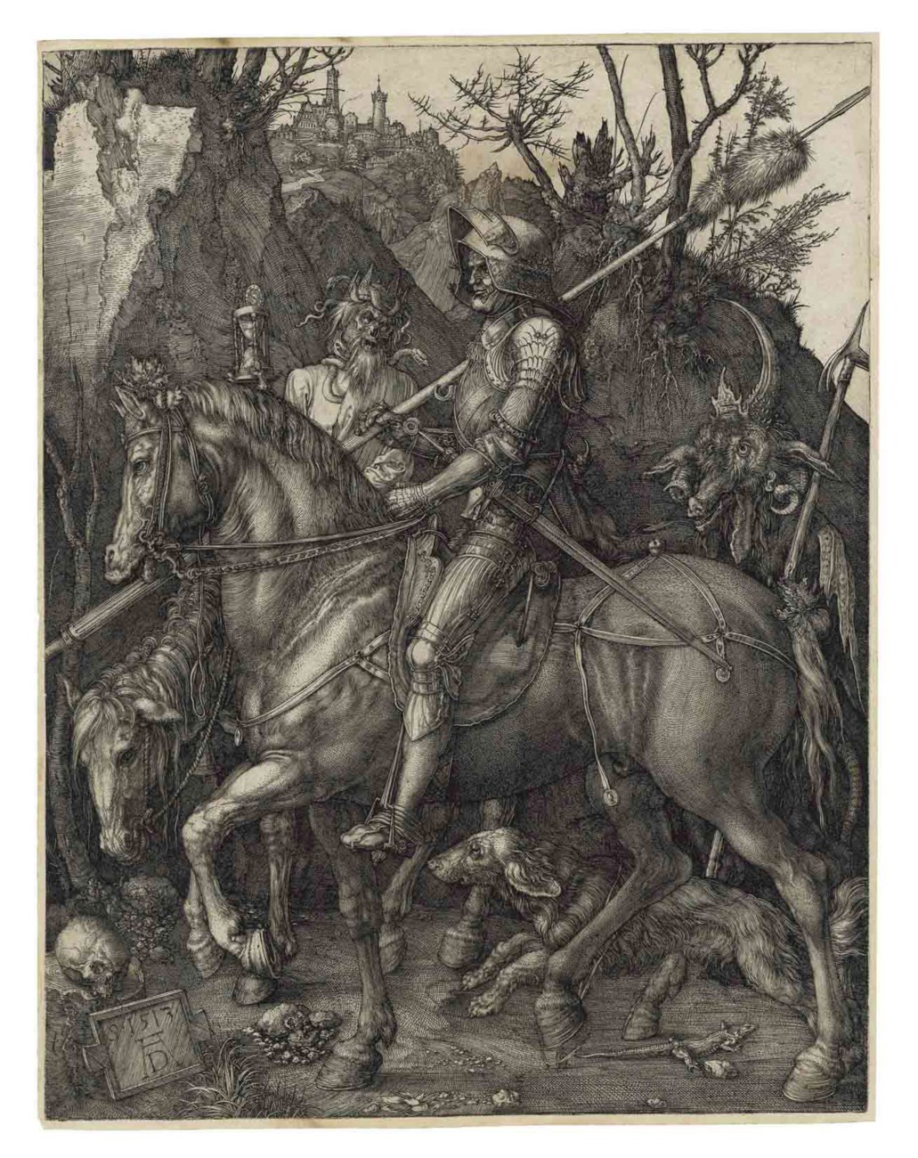 Albrecht Dürer , Knight, Death and the Devil (B. 98; M., Holl. 74; S.M ...