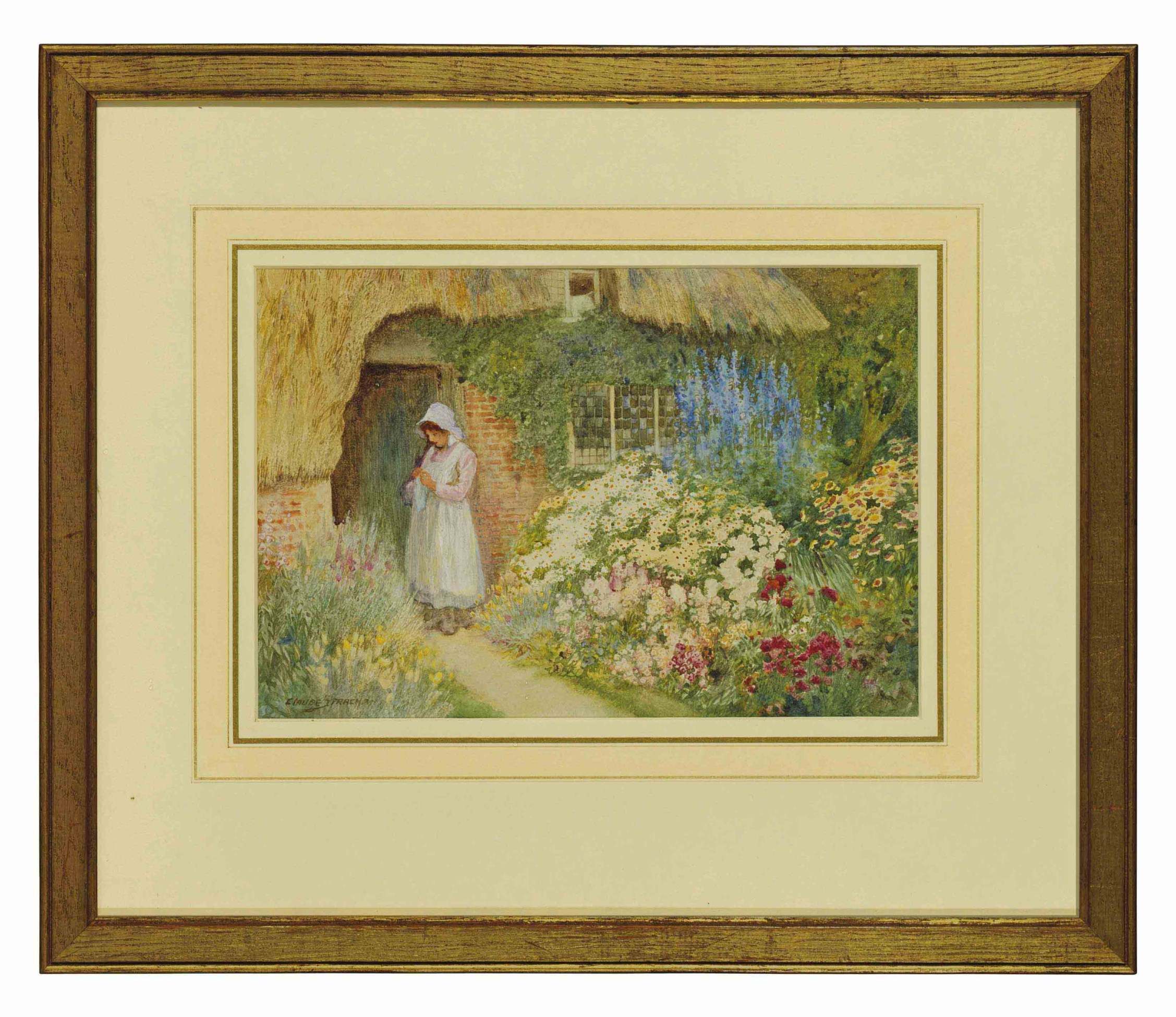 Arthur Claude Strachan (1865-1938) , An English cottage garden | Christie's