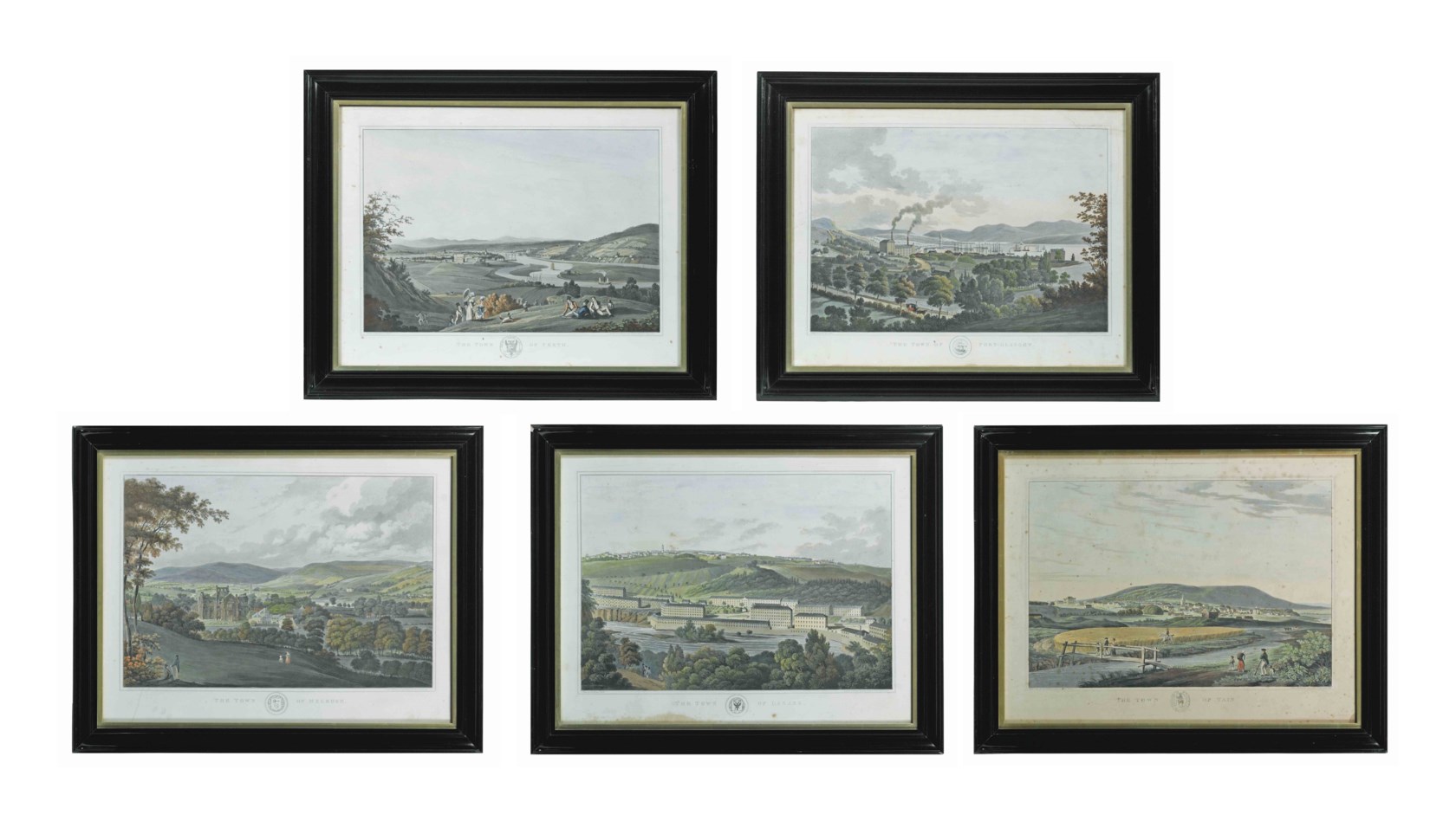 Robert Havell (1793-1878), After J. Clark , The Towns of Glasgow ...