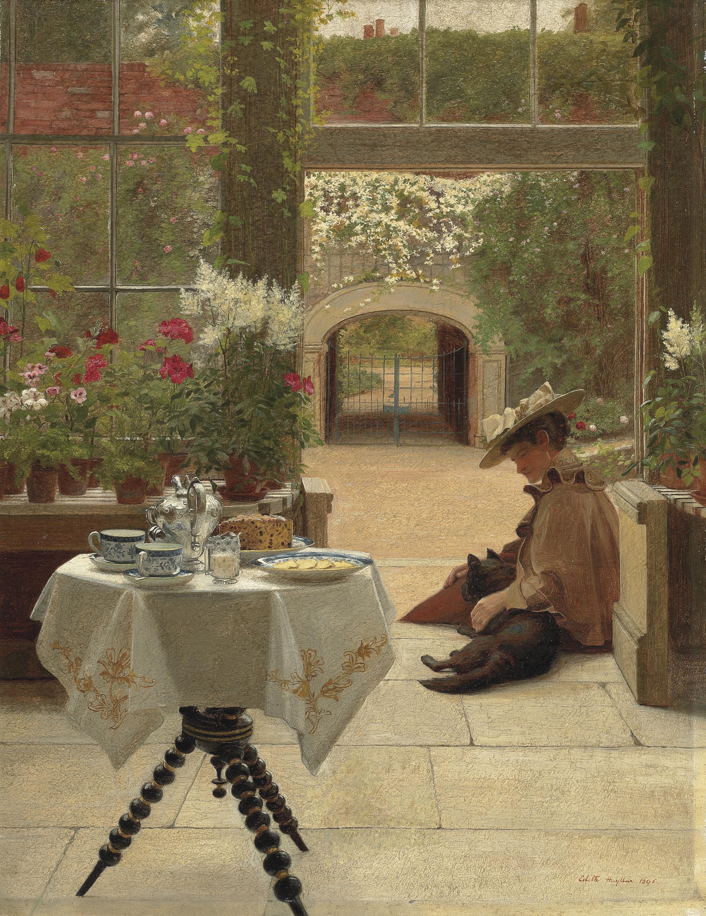 The Hon. John Collier (1850-1934) , Portrait of The Hon. Mrs Harold ...
