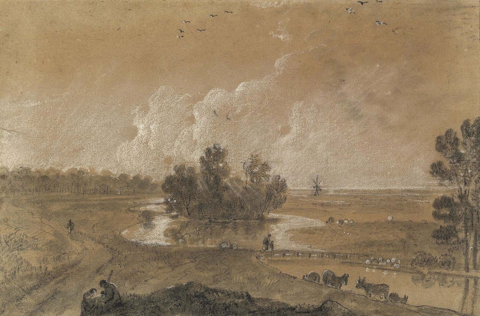 Richard Wilson, R.A. (Penegroes 1714-1782 Llanferres) , A view of ...