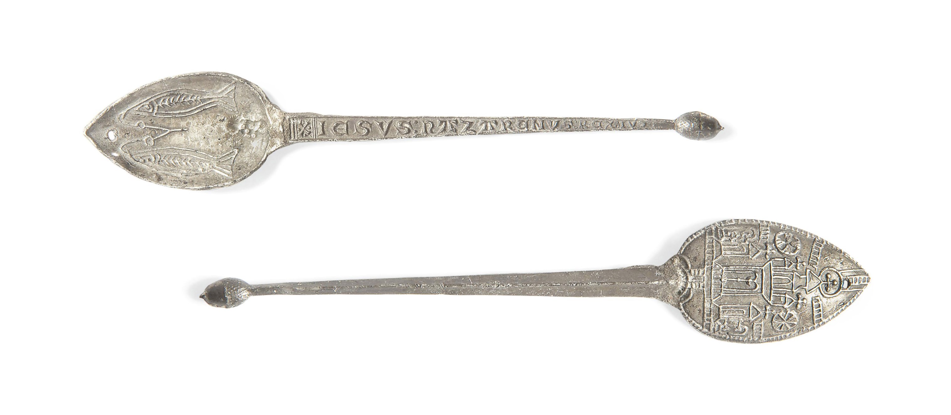 A PEWTER PILGRIM'S SPOON , 14TH CENTURY | Christie's