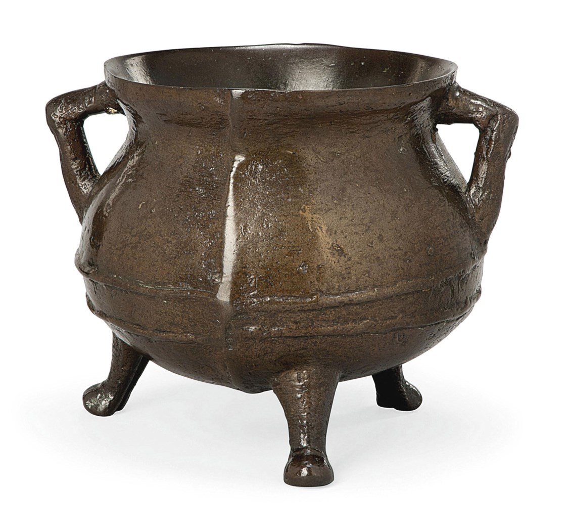 A NORTH WEST EUROPEAN LEADED-BRONZE SMALL CAULDRON , 16TH CENTURY ...