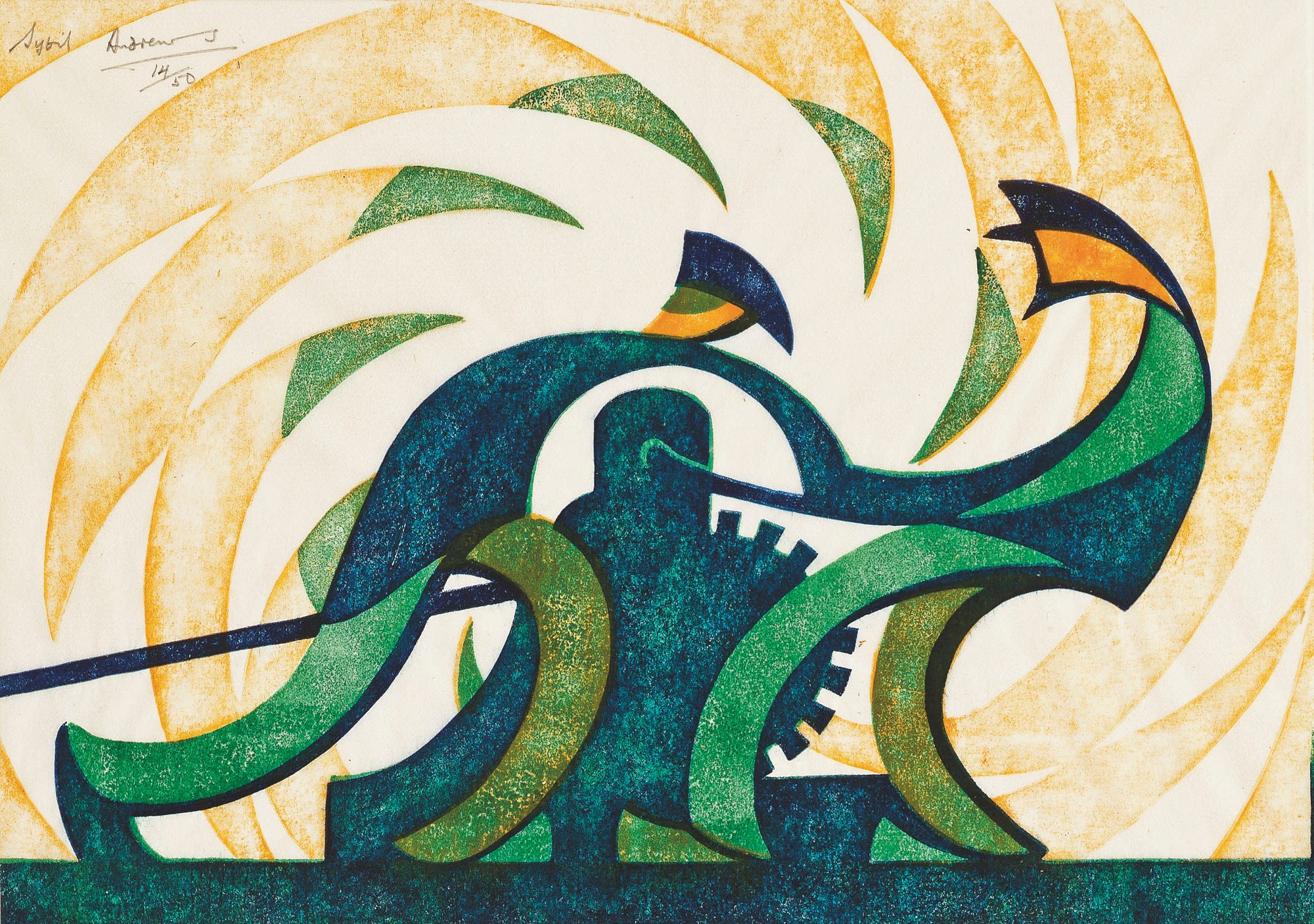 Sybil Andrews (1898-1992) , The Winch (Coppel SA 6) | Christie's