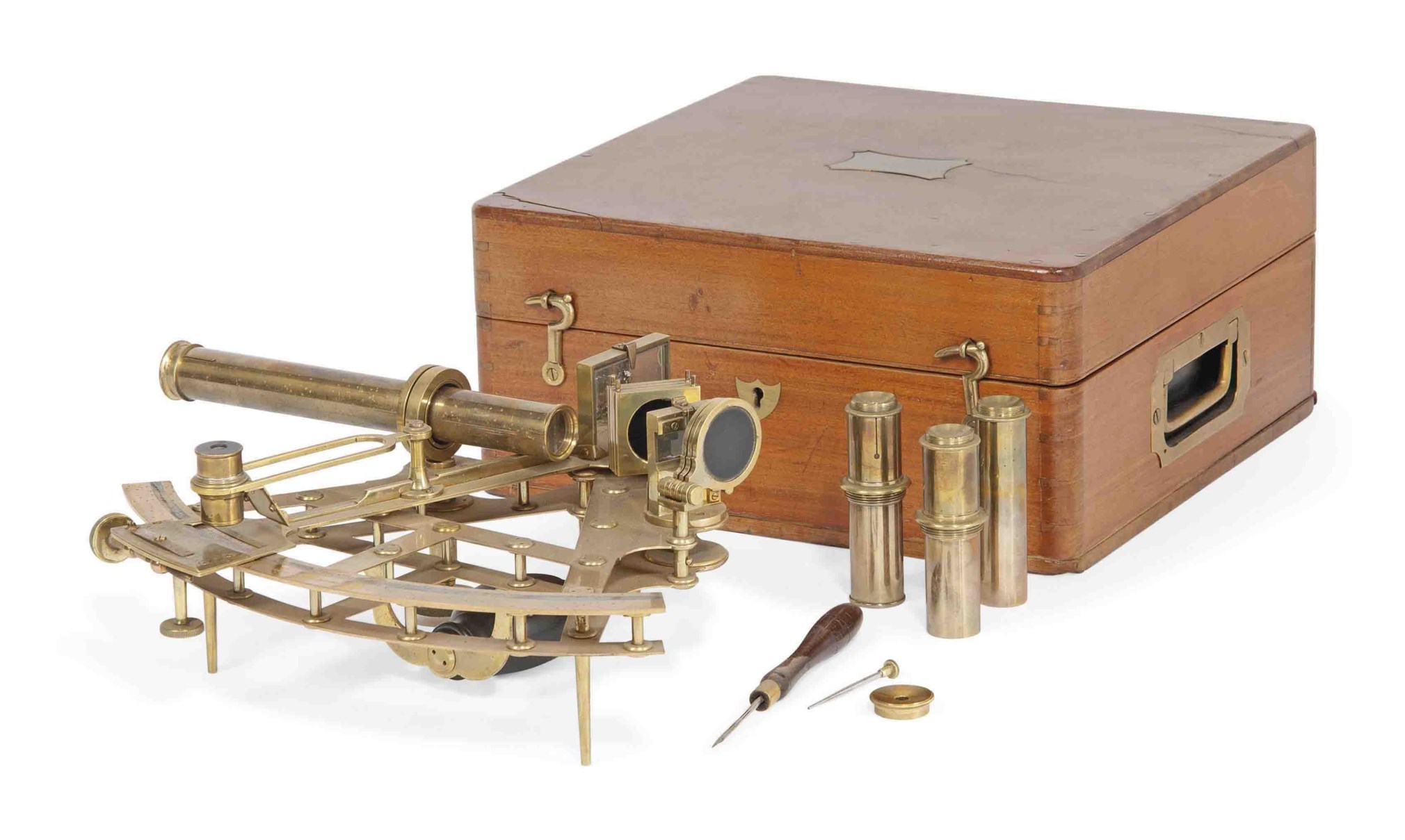 A RARE AND UNUSUAL LEFT-HANDED SEXTANT , JOHN BENJAMIN DANCER, MID-19TH ...