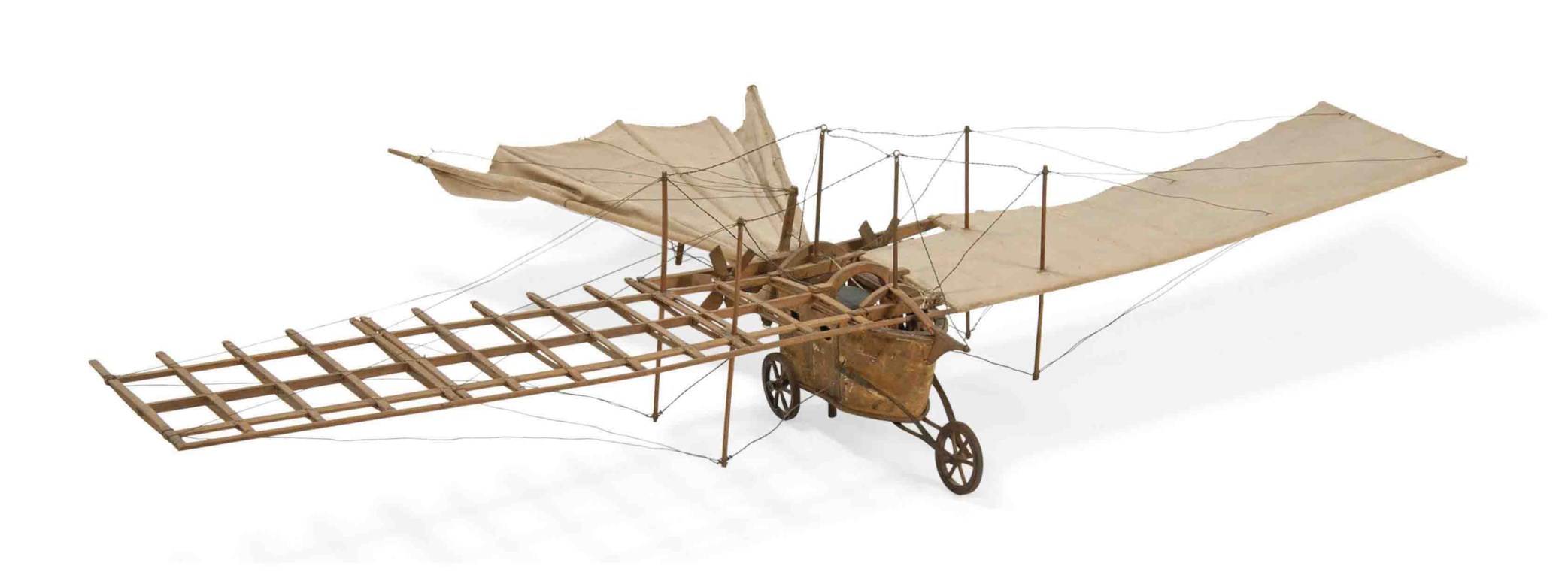 A MODEL OF THE 1842 HENSON FLYING MACHINE , FRENCH, LATE 19TH CENTURY ...