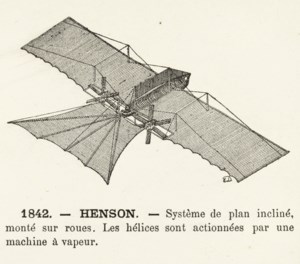 A MODEL OF THE 1842 HENSON FLYING MACHINE , FRENCH, LATE 19TH CENTURY ...