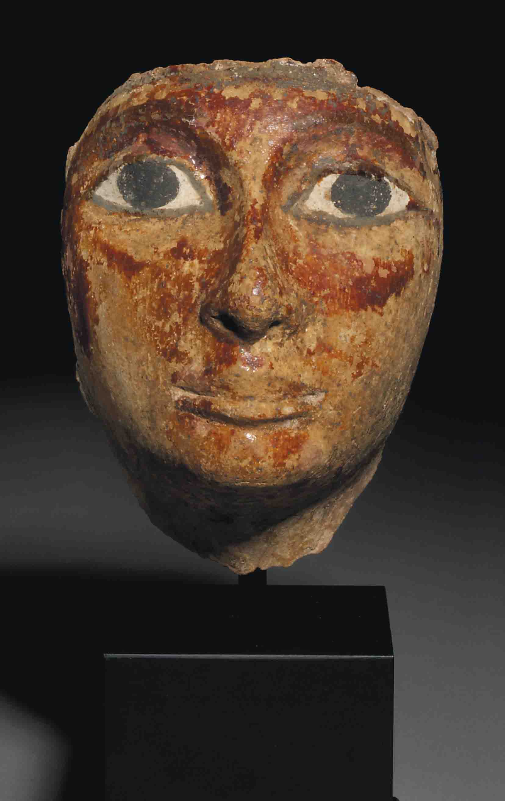 egyptian wood mummy mask