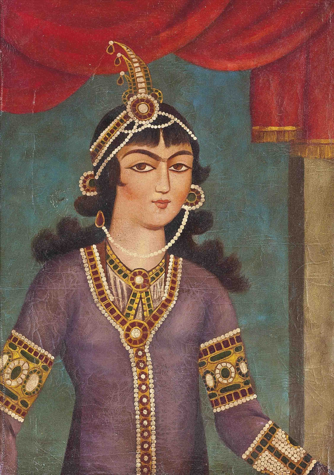 A PORTRAIT OF A LADY , QAJAR IRAN, LATE 19TH CENTURY | Christie's