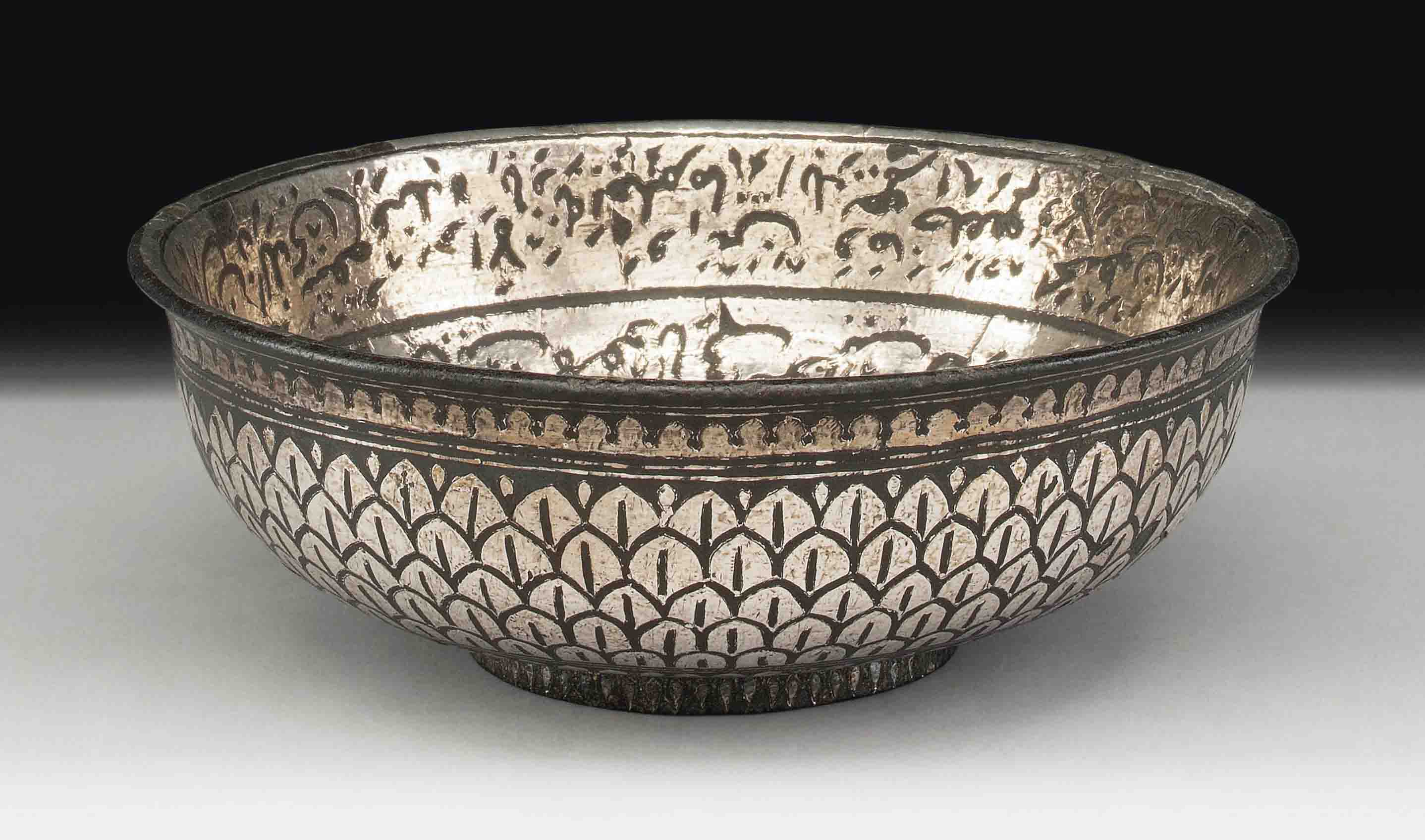 A BIDRI MAGICAL BOWL , BIDAR, INDIA, 18TH CENTURY | Christie's