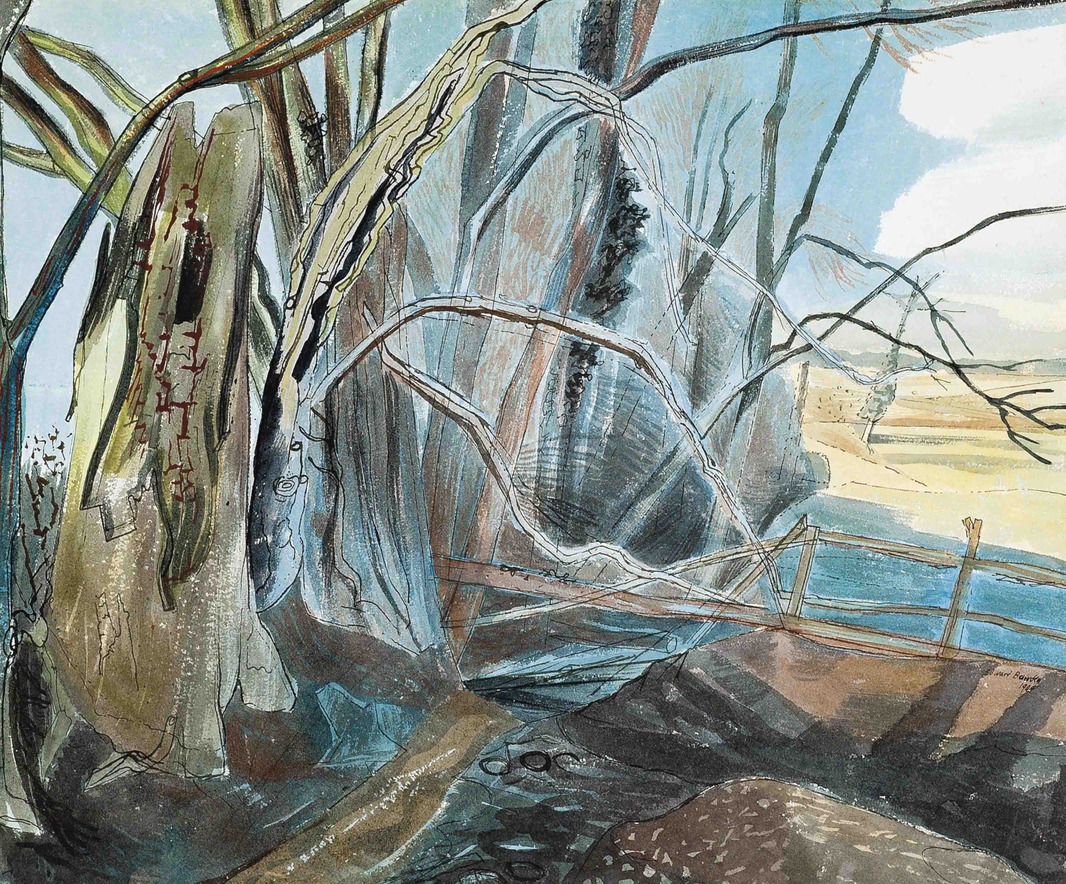 Edward Bawden, R.A. (1903-1989) , The edge of the wood | Christie's
