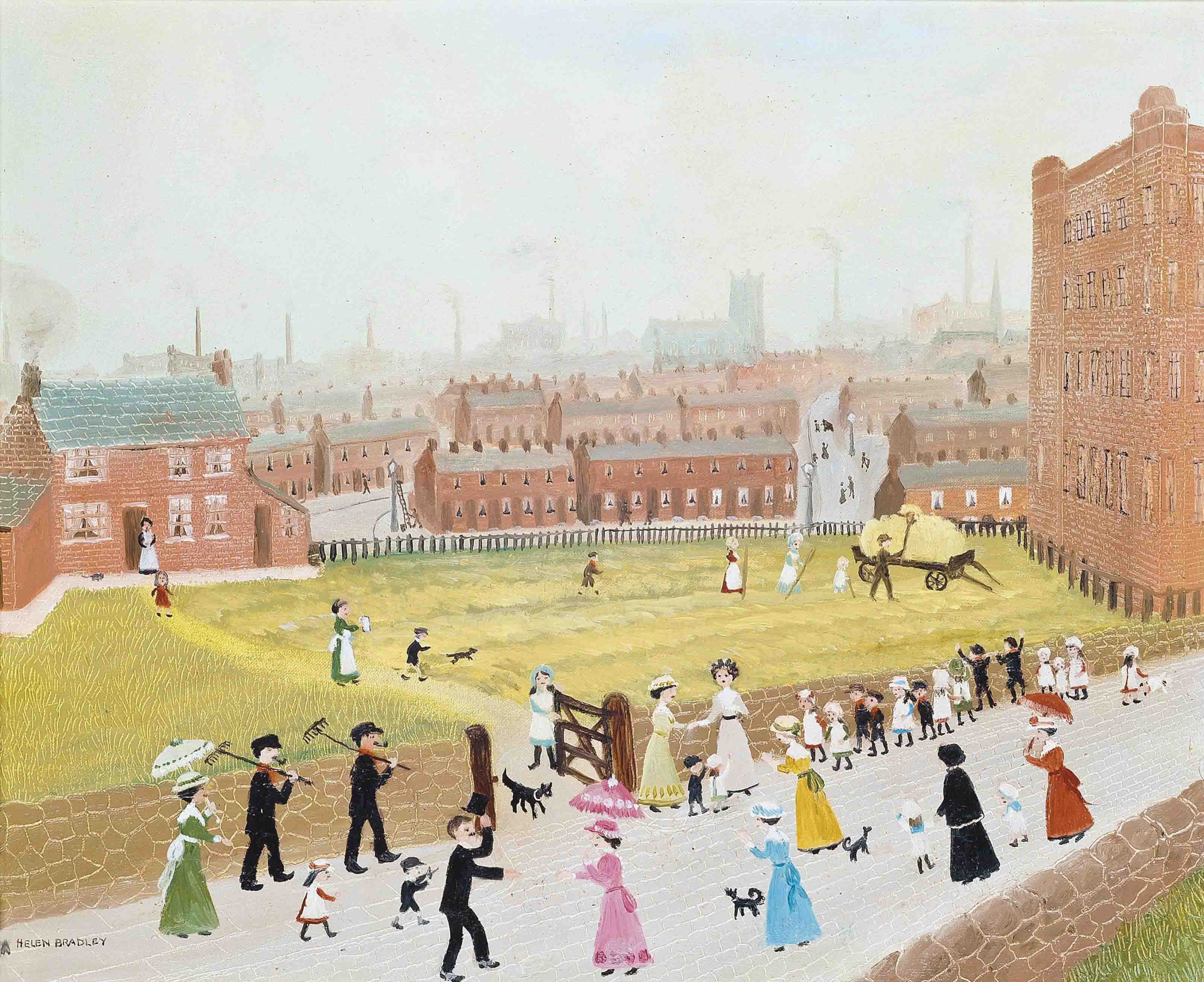 Helen Bradley (1900-1979) , Spring Lane | Christie's