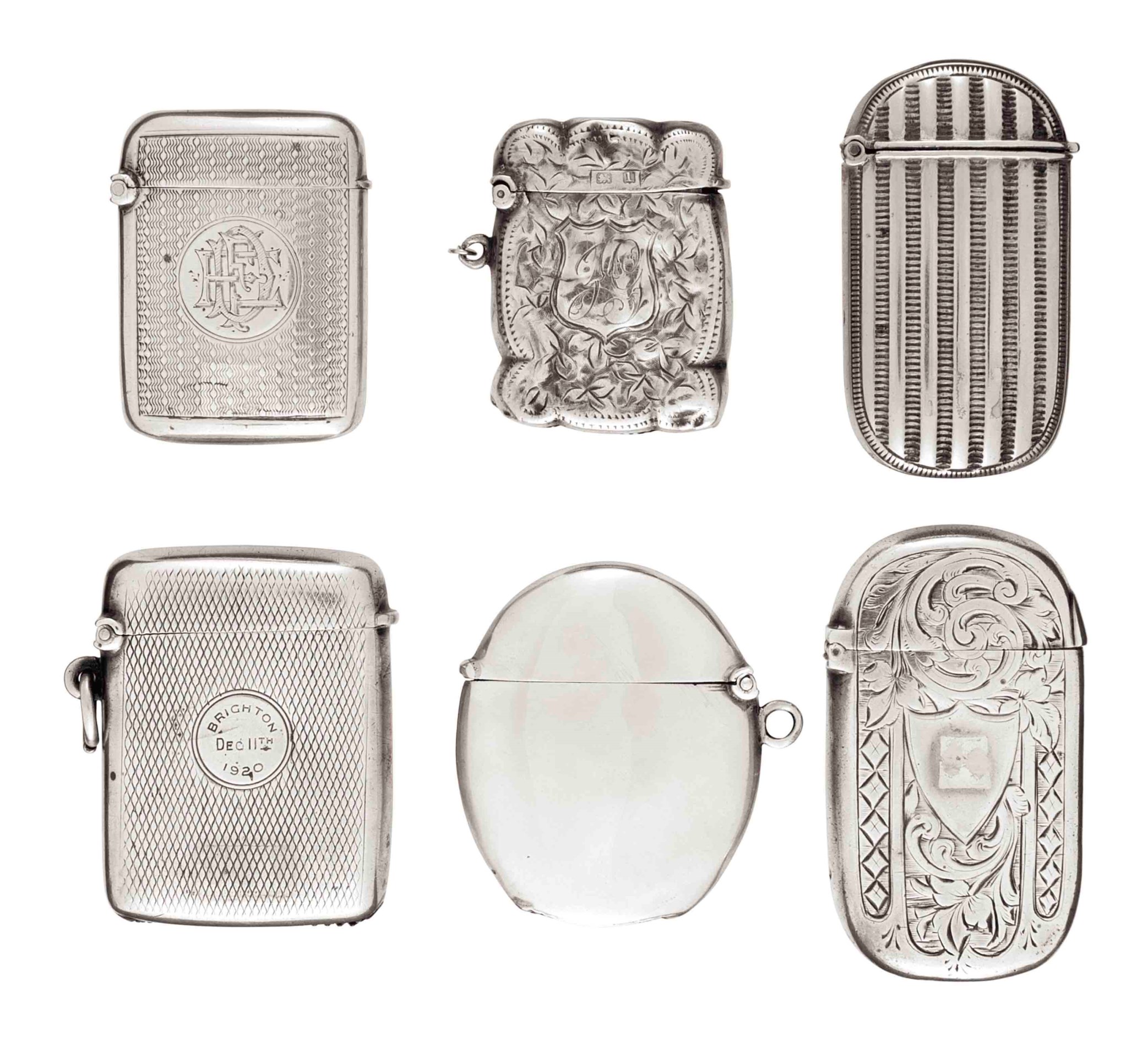 A GROUP OF TWENTY EIGHT VESTA CASES AND TWO MATCH BOX HOLDERS, ALL ...