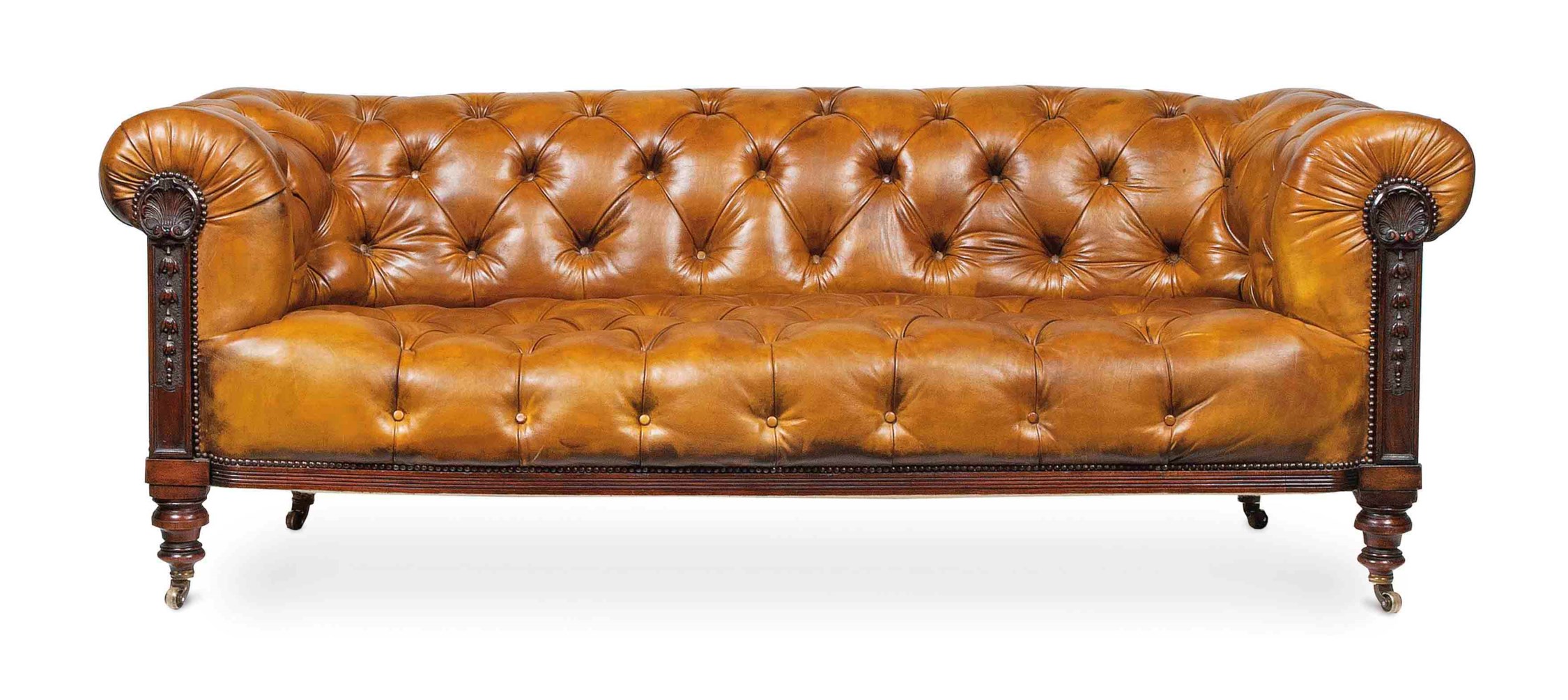 A LATE VICTORIAN MAHOGANY CHESTERFIELD SOFA , CIRCA 1900 | Christie's