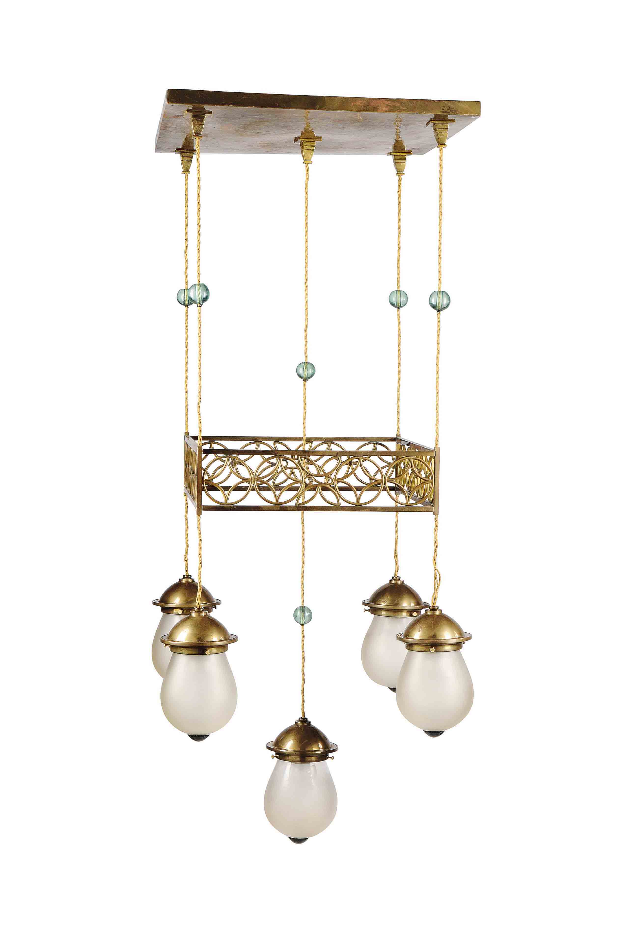 A TIFFANY STUDIOS GILT BRASS AND GLASS 'VINE' PATTERN PICTURE FRAME ...