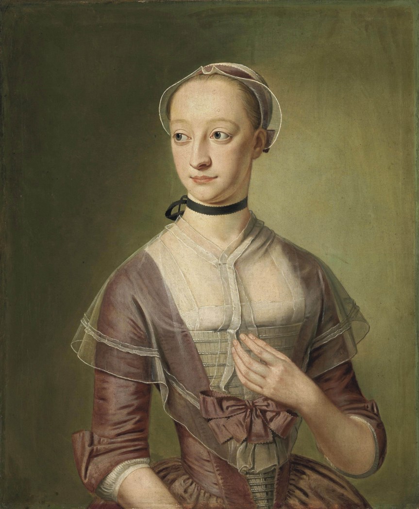 English School, c. 1750 , Portrait of a lady traditionally identified ...