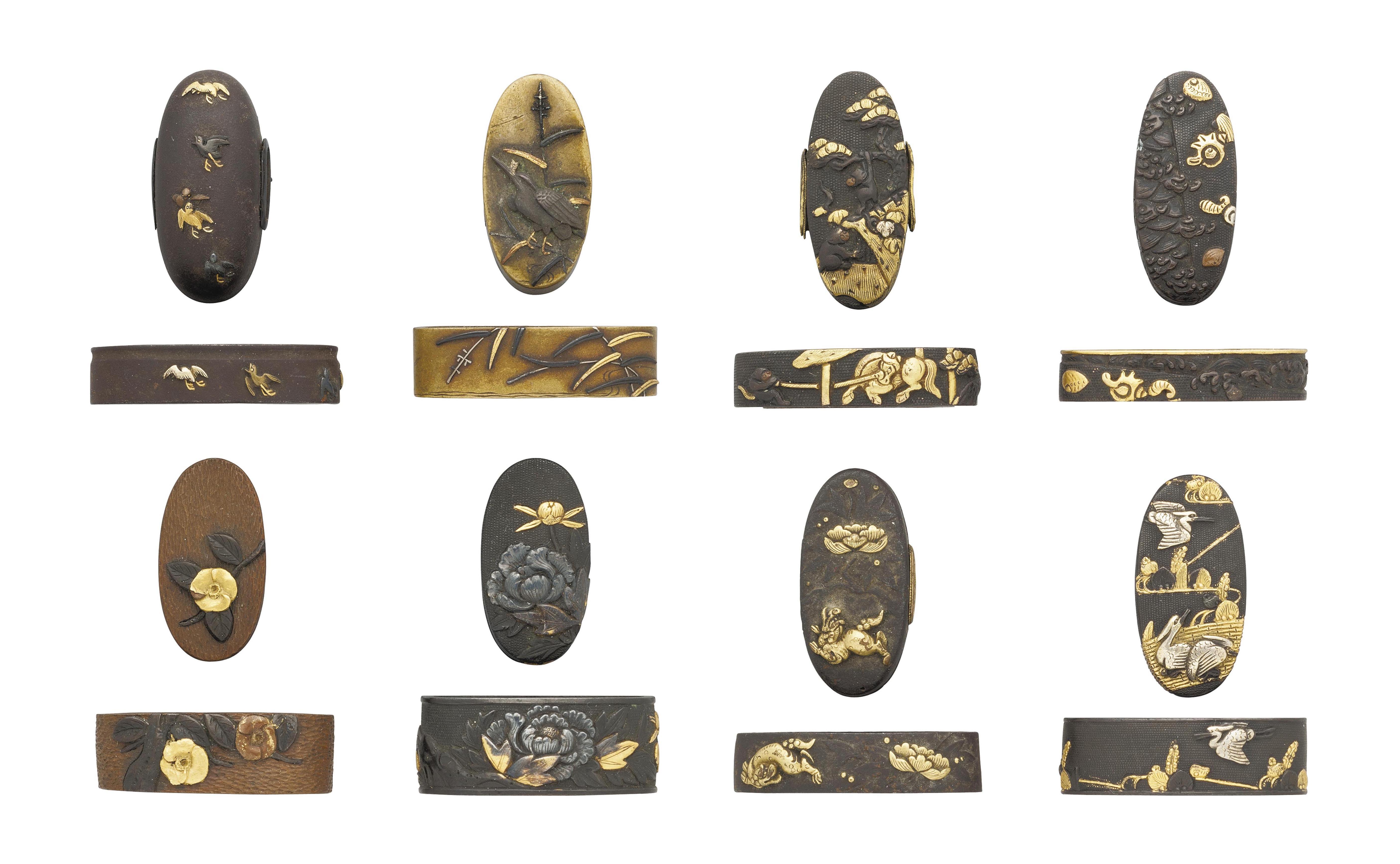 Eight Pairs of Fuchi Kashira
