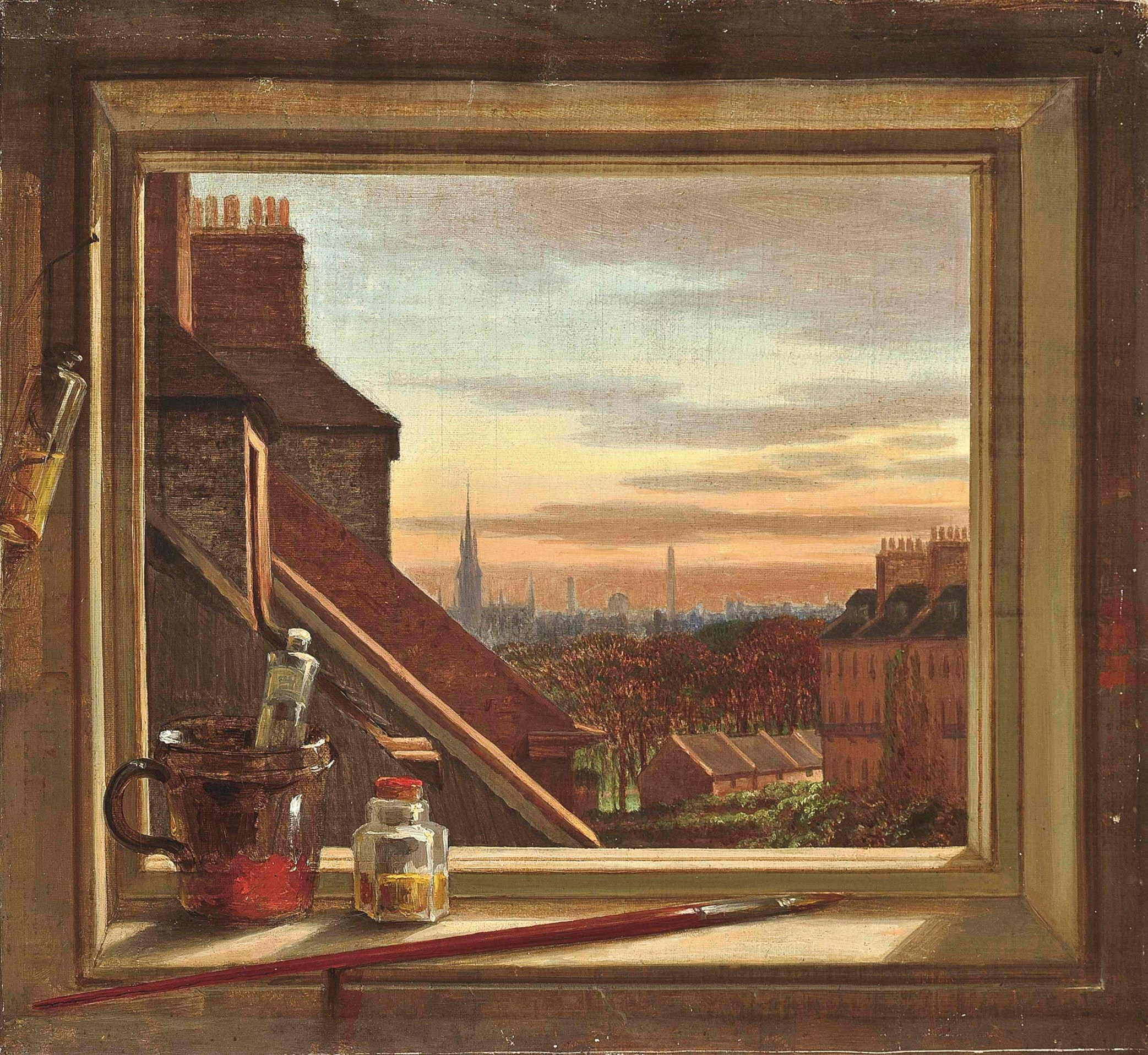 Charles Halkerston (d.1899) , View from the studio window at Buccleuch ...