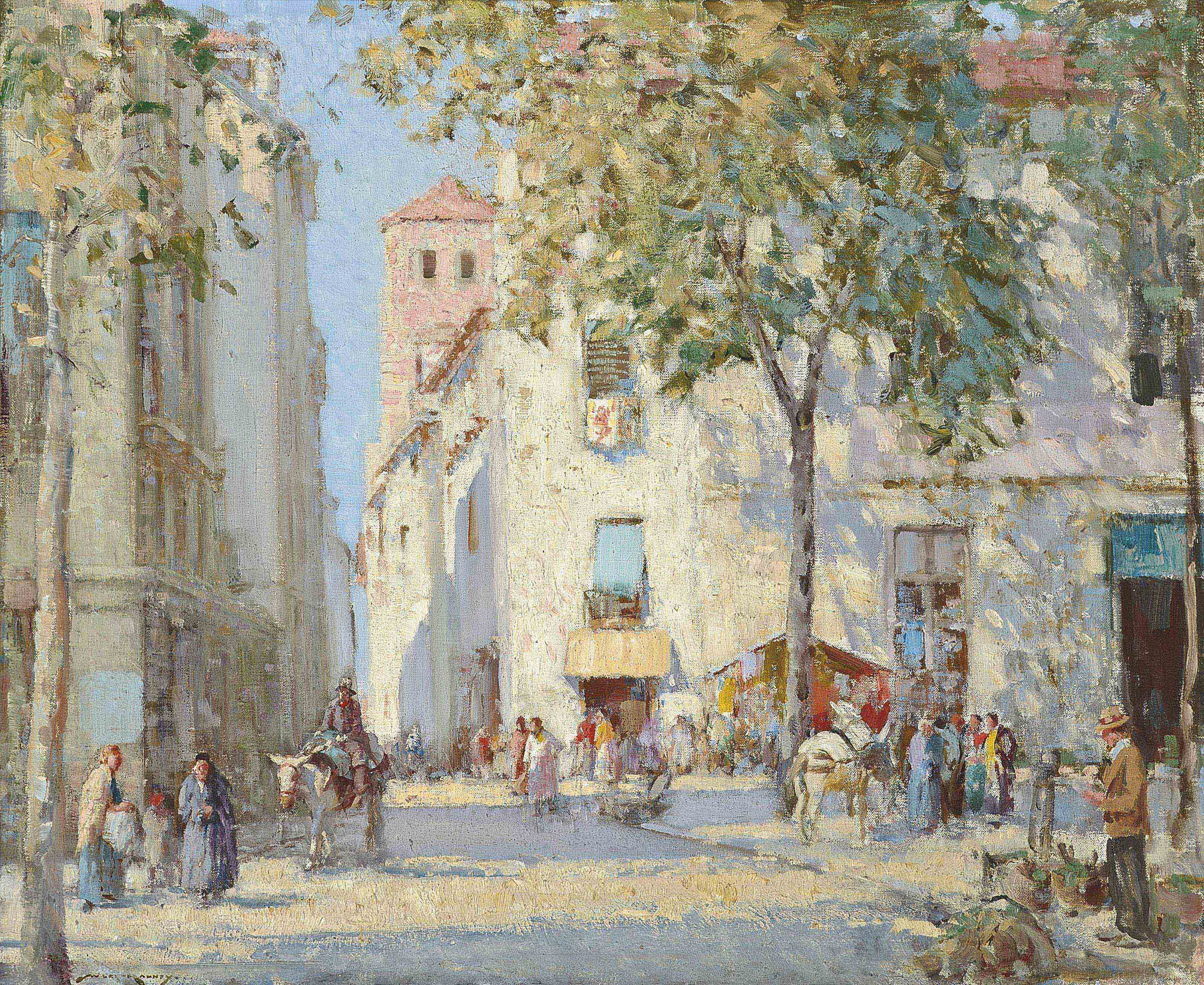 William Lee-Hankey, R.W.S., R.I. (1869-1952) , A street in Granada ...