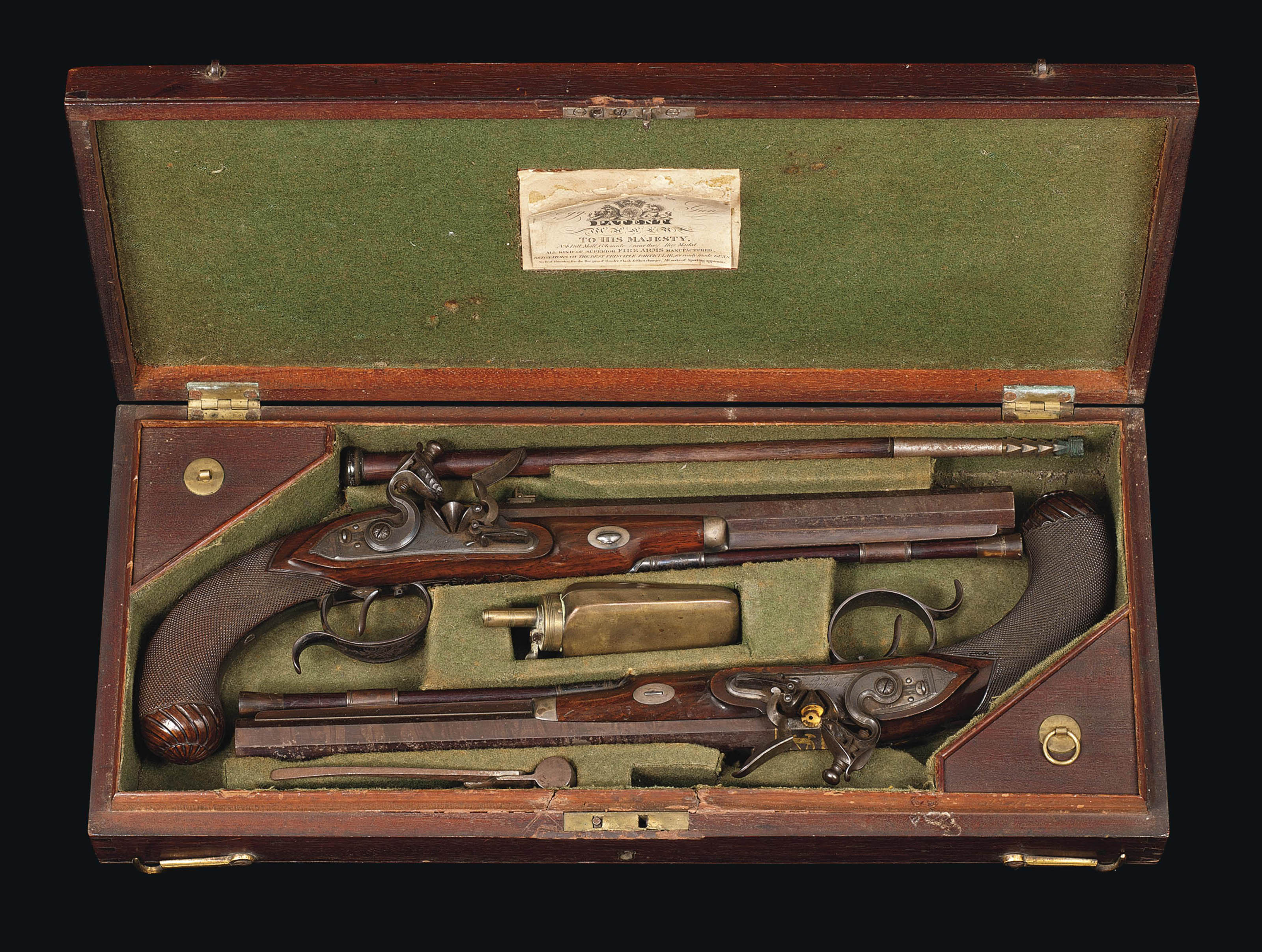 flintlock duelling pistol