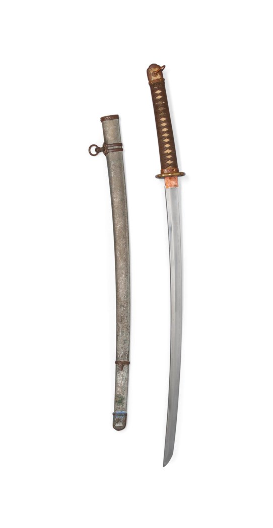 A JAPANESE OFFICER'S SWORD (GUNTO) , SIGNED NOSHU SEKI (NO) JU ...