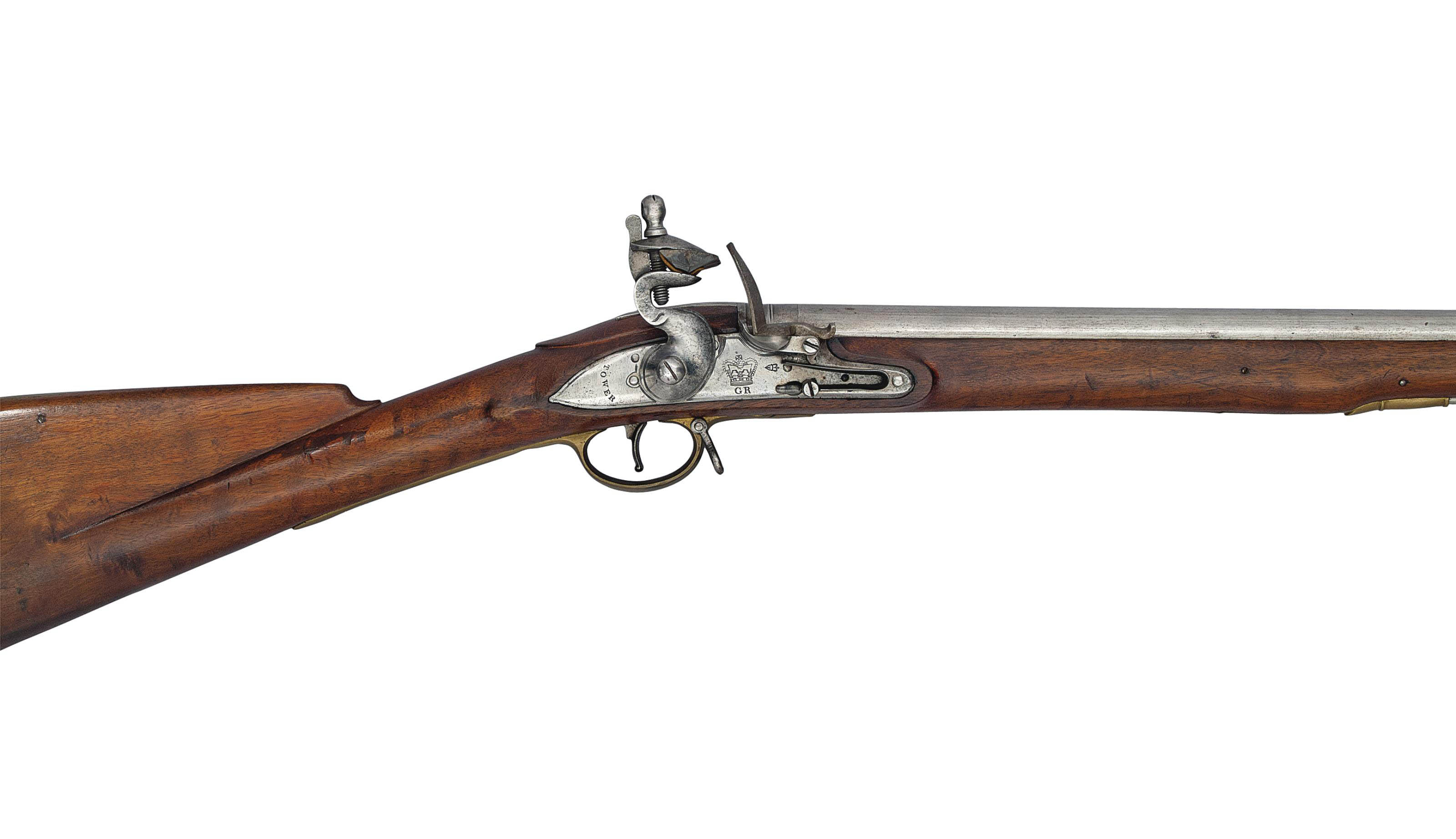 A BRITISH .75 INDIA PATTERN FLINTLOCK SERVICE MUSKET