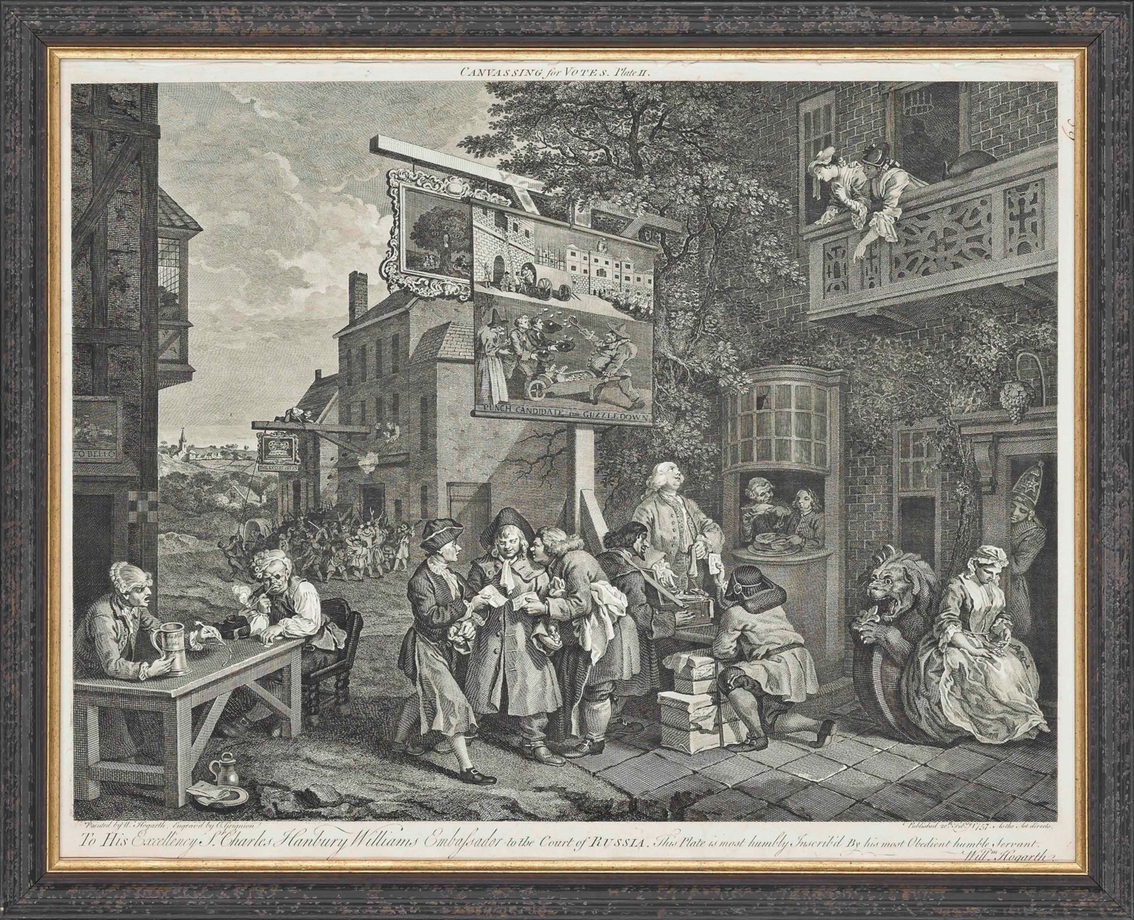William Hogarth (1697-1764) , The election series: An election ...