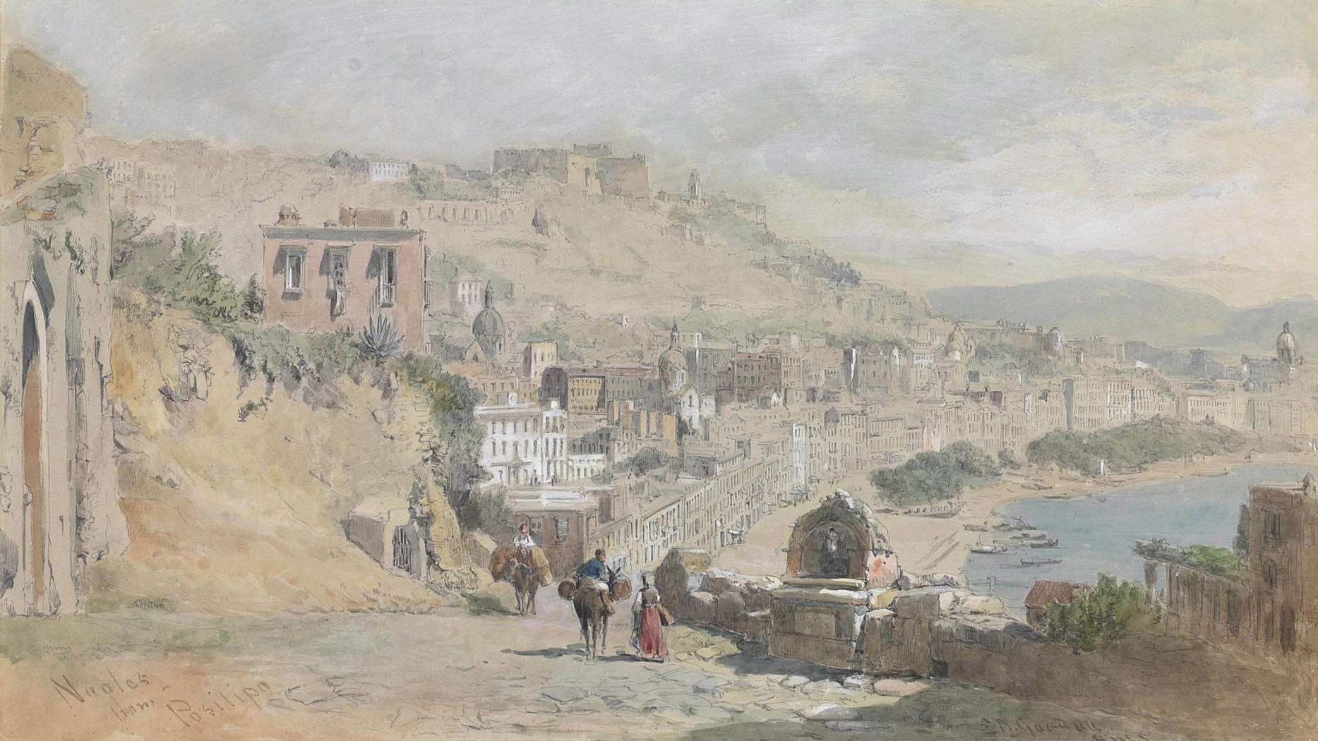 Edward Alfred Angelo Goodall, R.W.S. (London 1819-1908) , View of ...