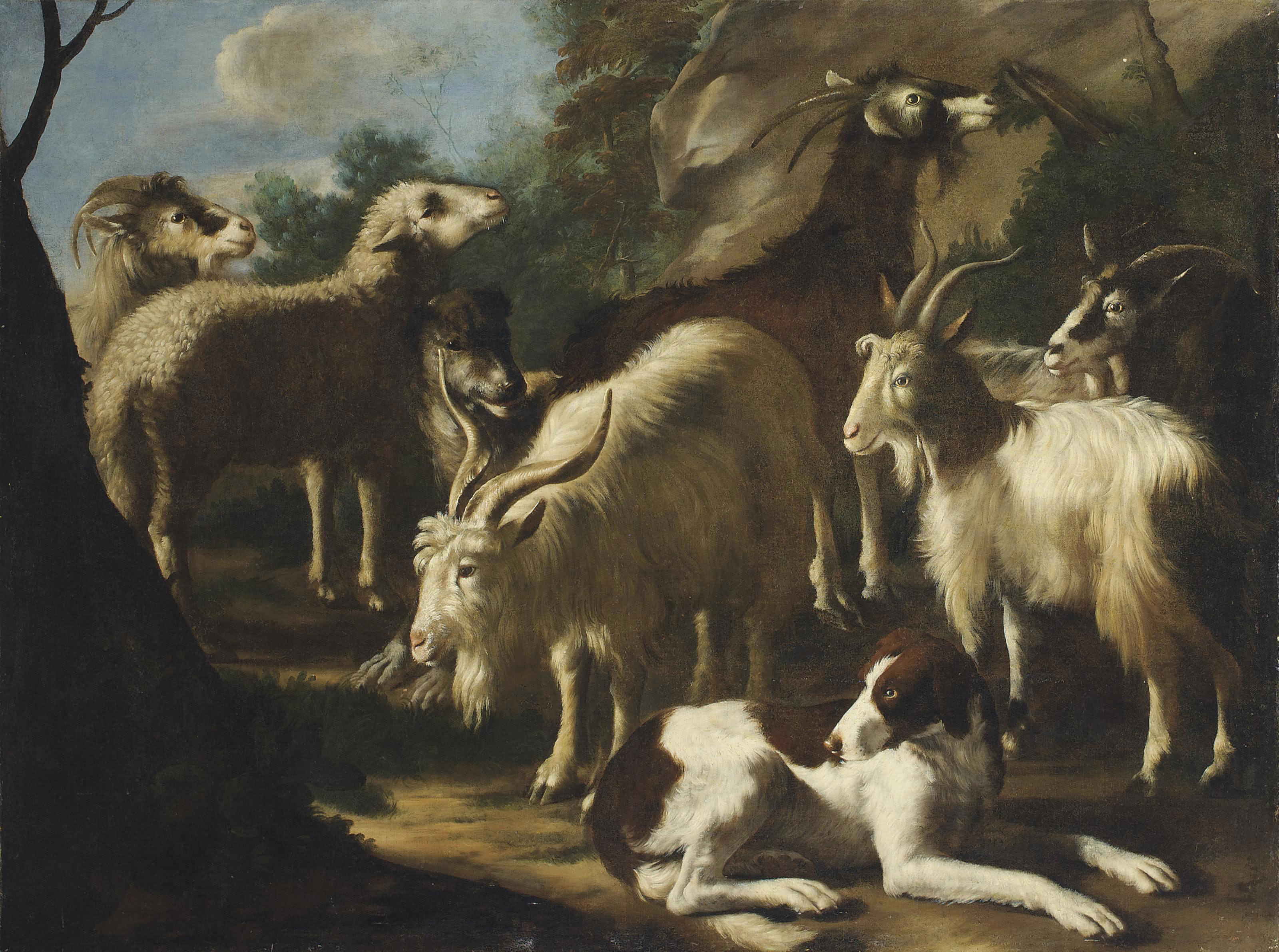 Circle of Philip Peter Roos, called Rosa da Tivoli (Sankt Goar 1657 ...