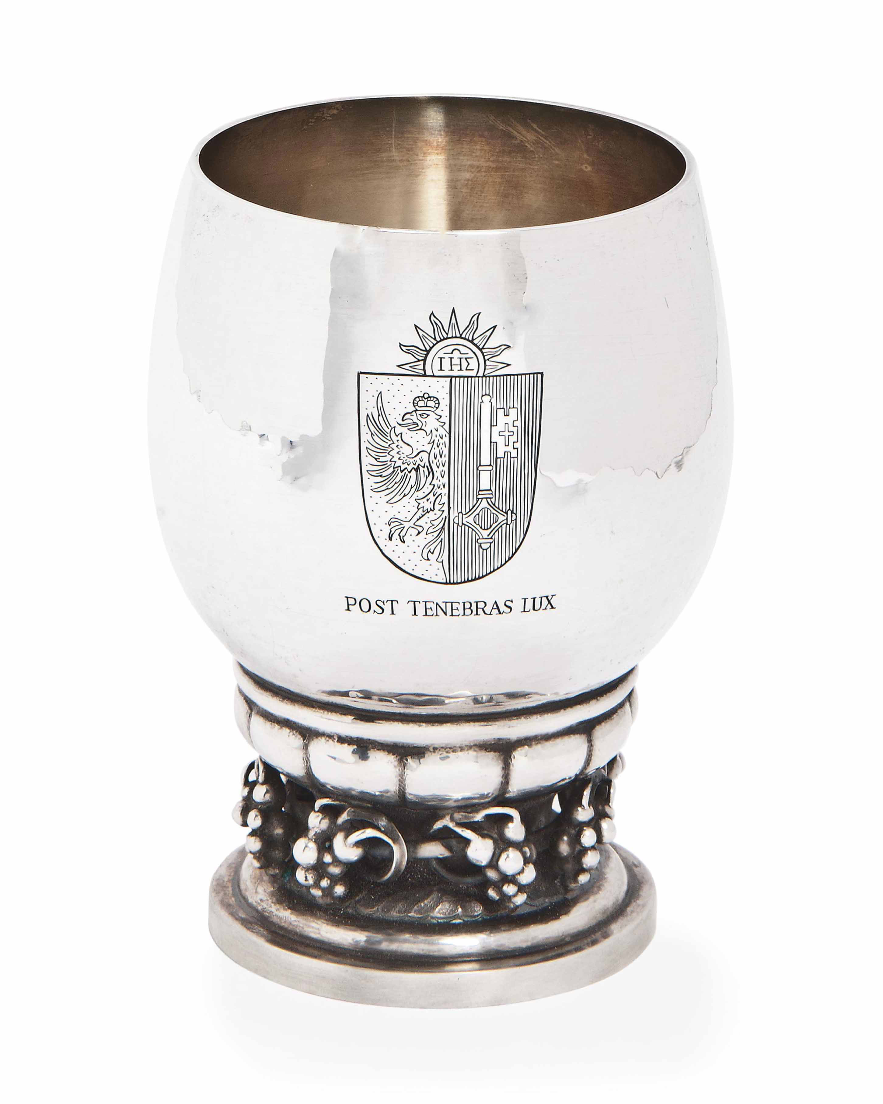 A DANISH SILVER GOBLET