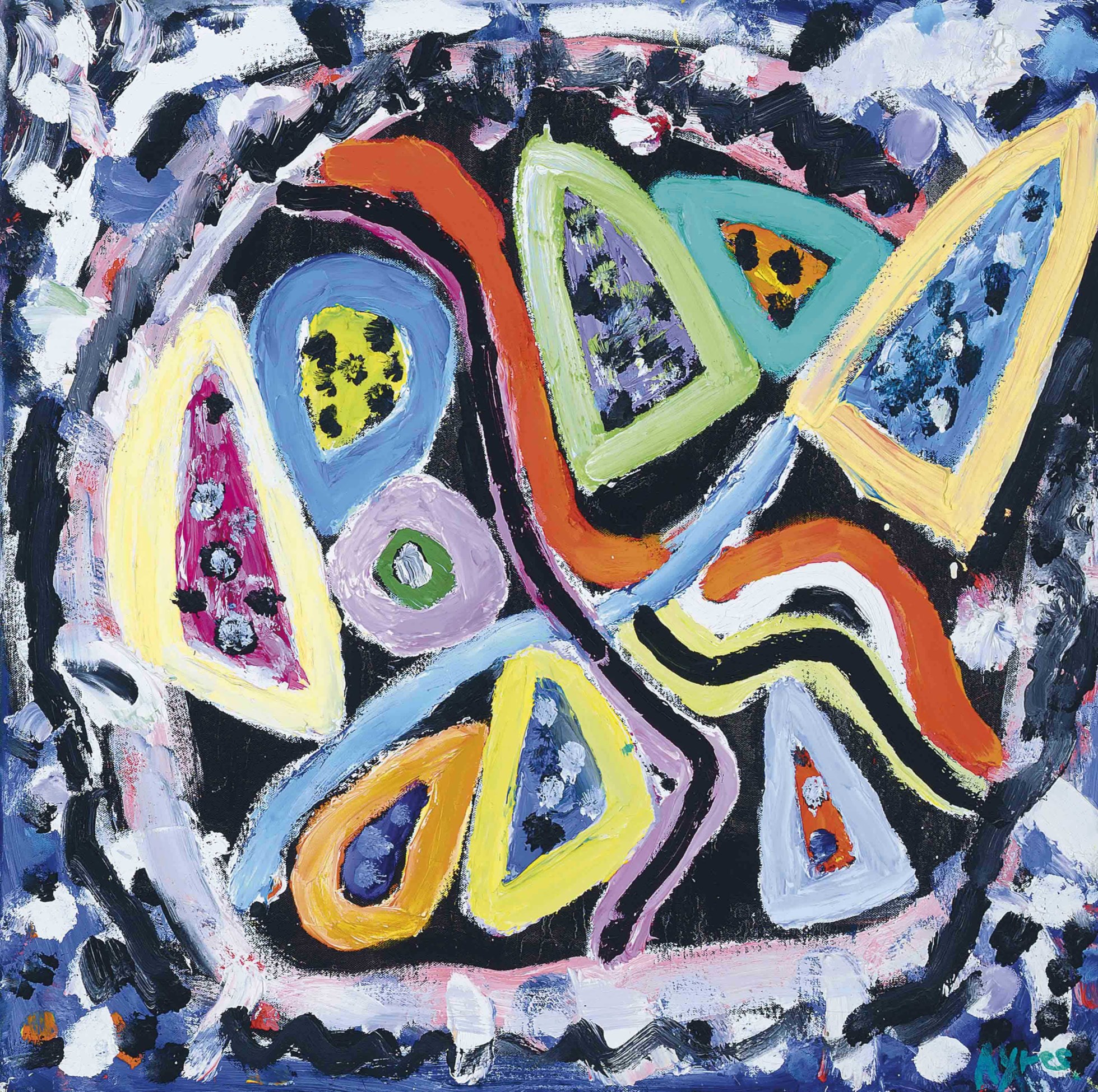 Gillian Ayres, R.A. (b. 1930) , Sophia's Dance | Christie's