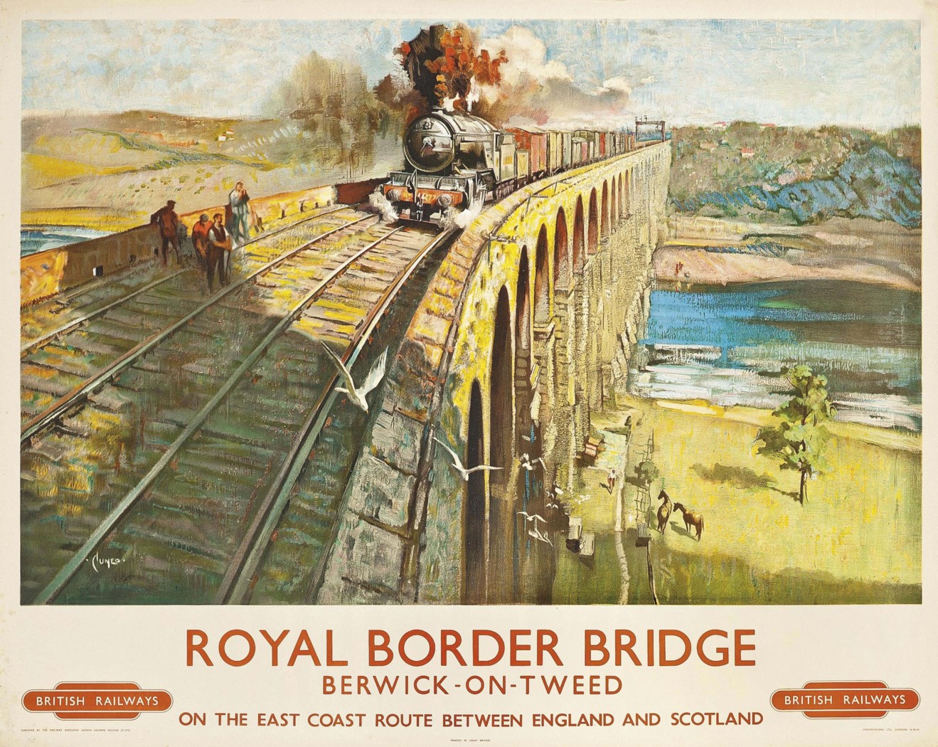 Terence Cuneo (1907-1996) , ROYAL BORDER BRIDGE | Christie's
