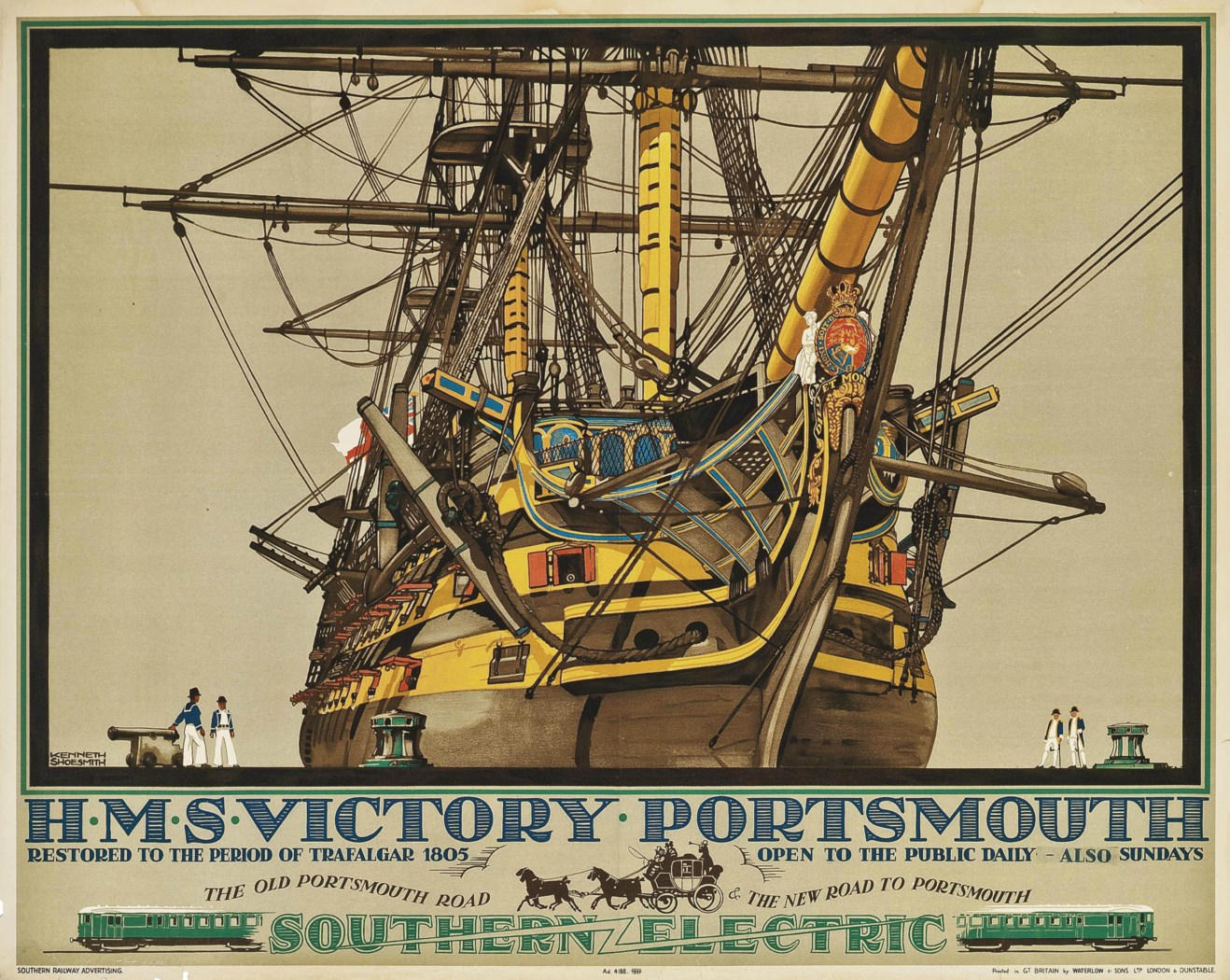 Kenneth Denton Shoesmith (1890-1939) , H.M.S. VICTORY, PORTSMOUTH ...