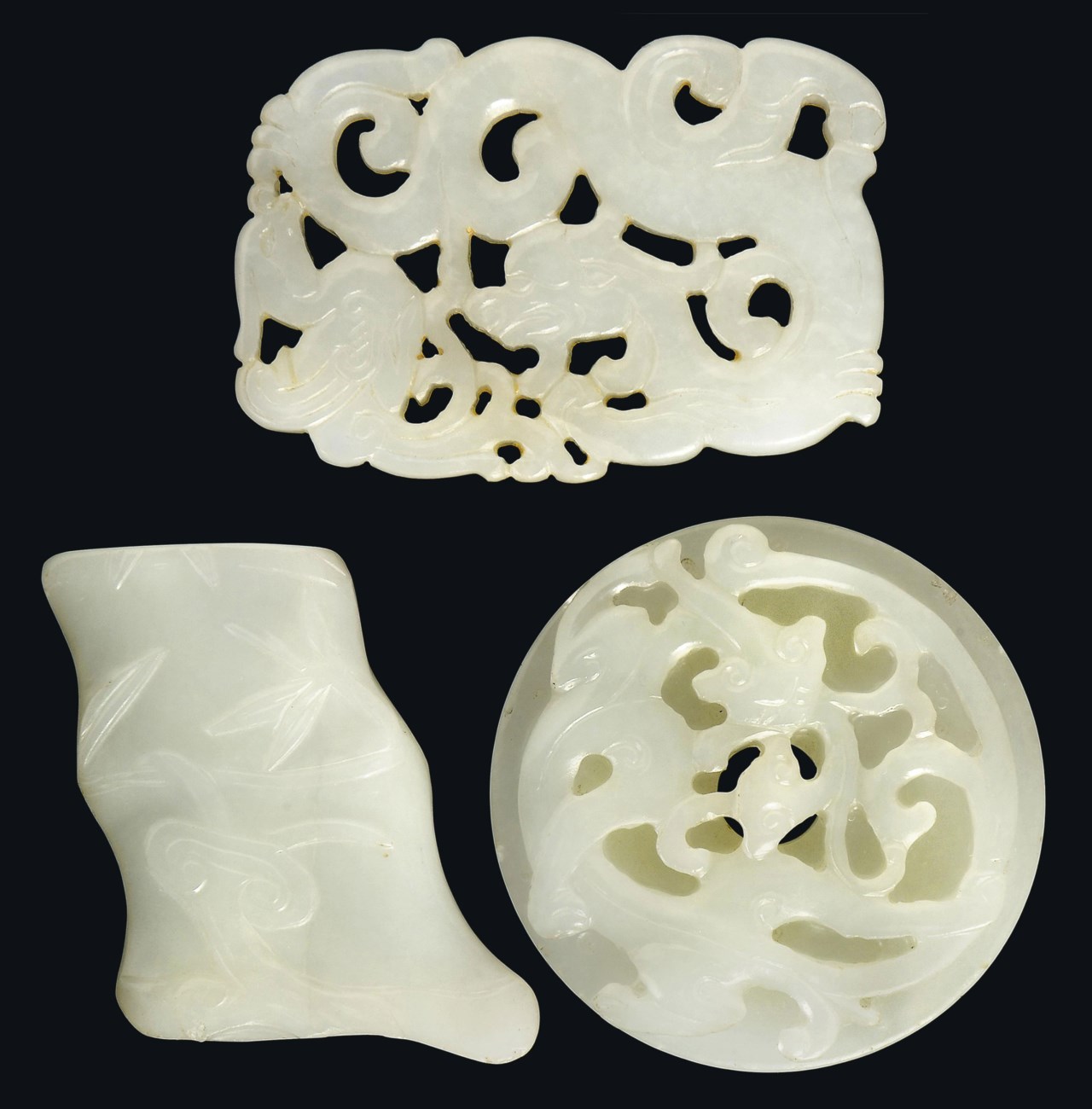 THREE CHINESE JADE CARVINGS , 18TH/19TH CENTURY | Christie's