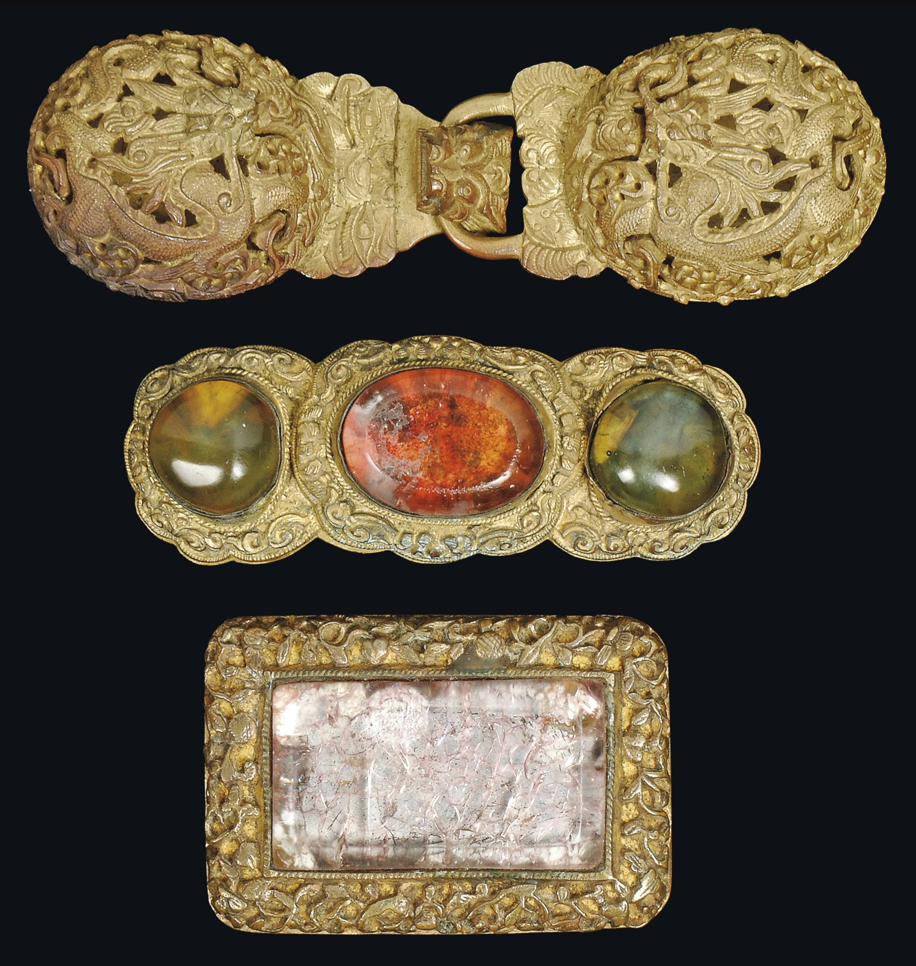 THREE CHINESE COPPER BELT BUCKLES , 18TH/19TH CENTURY | Christie's