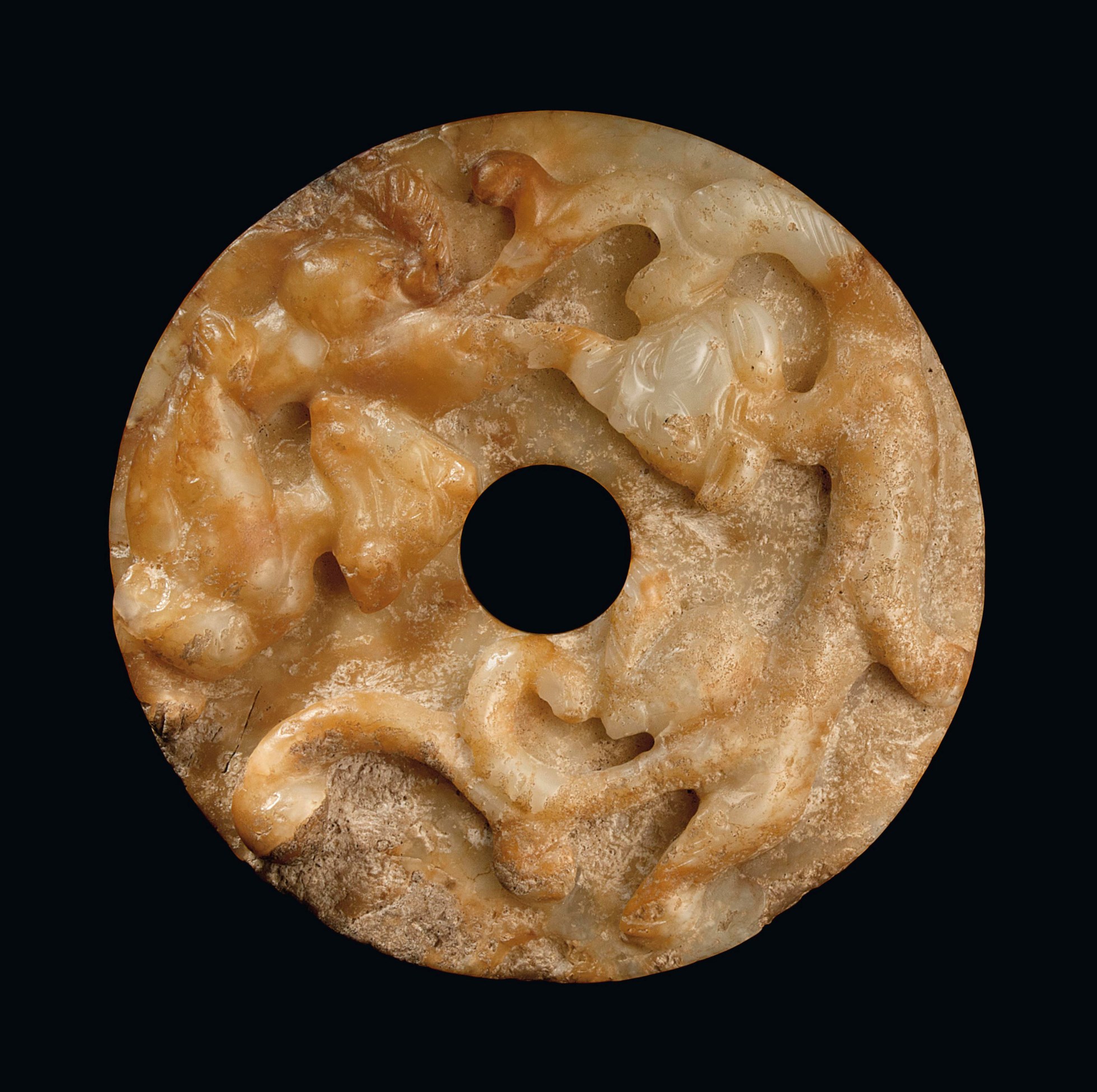 A CHINESE JADE DISC, BI , MING DYNASTY (1368-1644) | Christie's